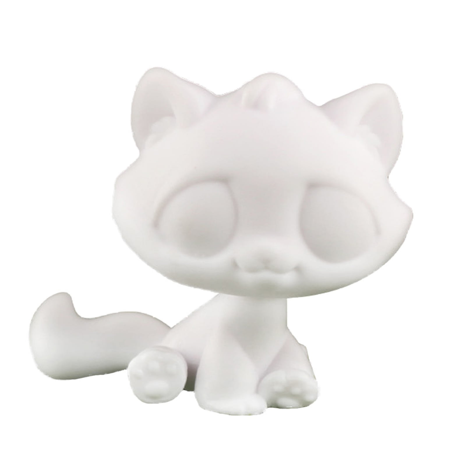 Mini lps Shop Cat White Base,Custom lps Toy DIY Tabby Cat White Mold ...