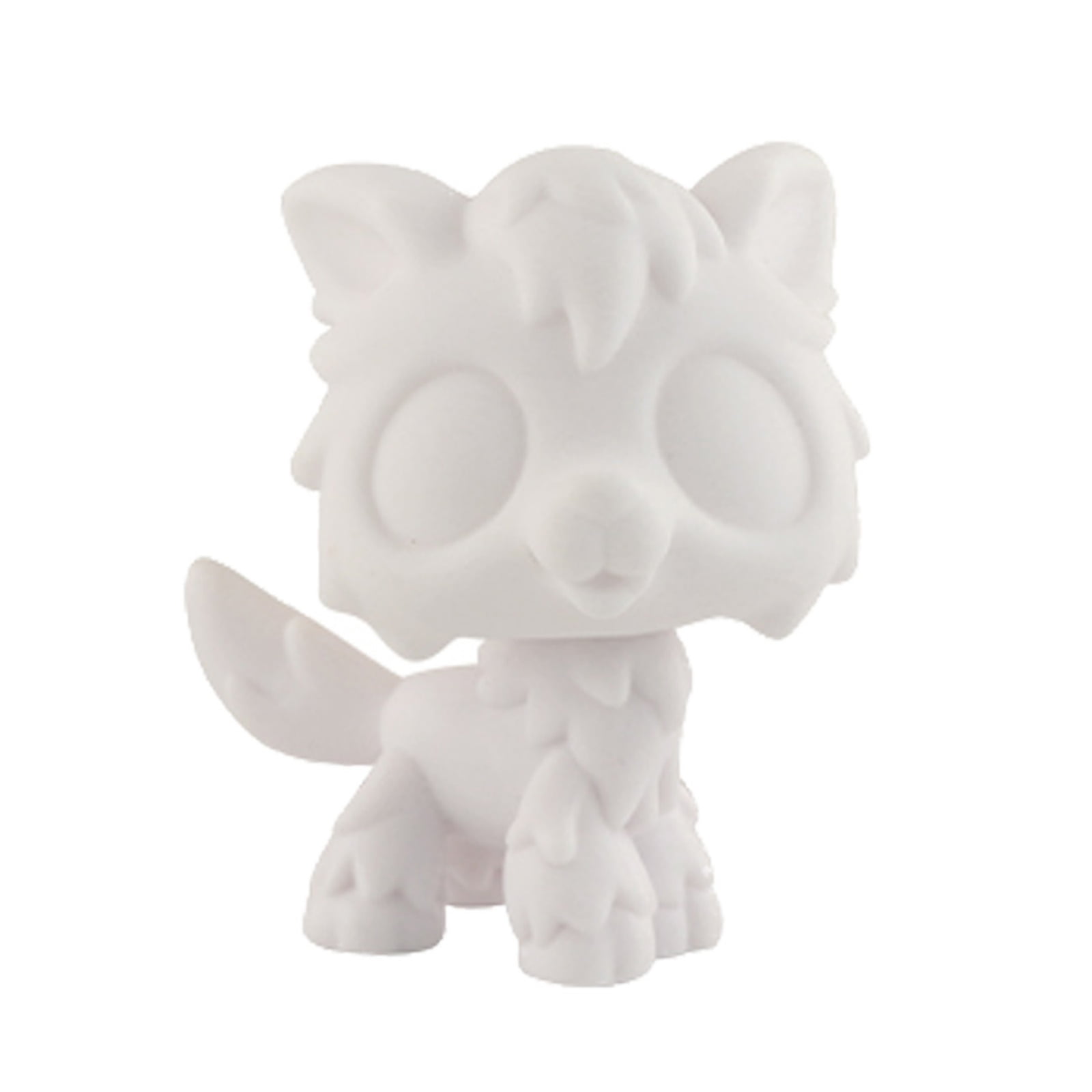 Mini lps Shop Wolf White Base,Custom lps Toy DIY Animal White Mold ...