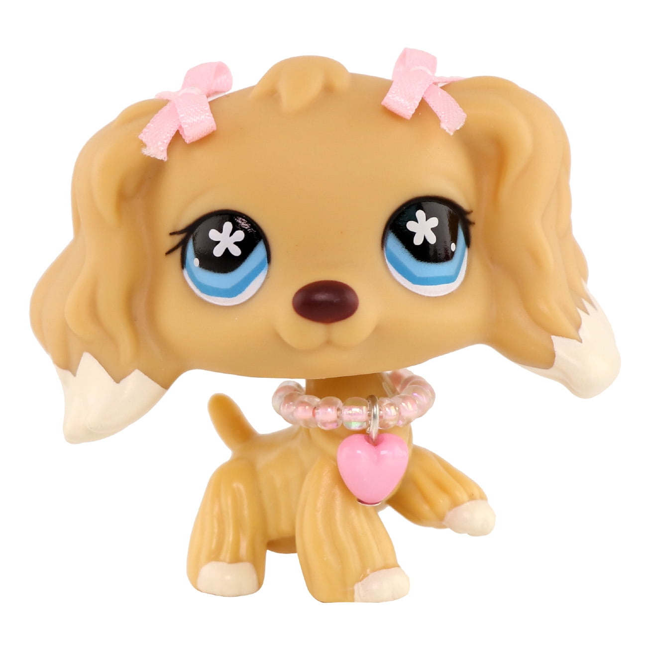 Mini lps shop Blond Cocker Spanie Dog #748 with Pink Accessories Girl ...