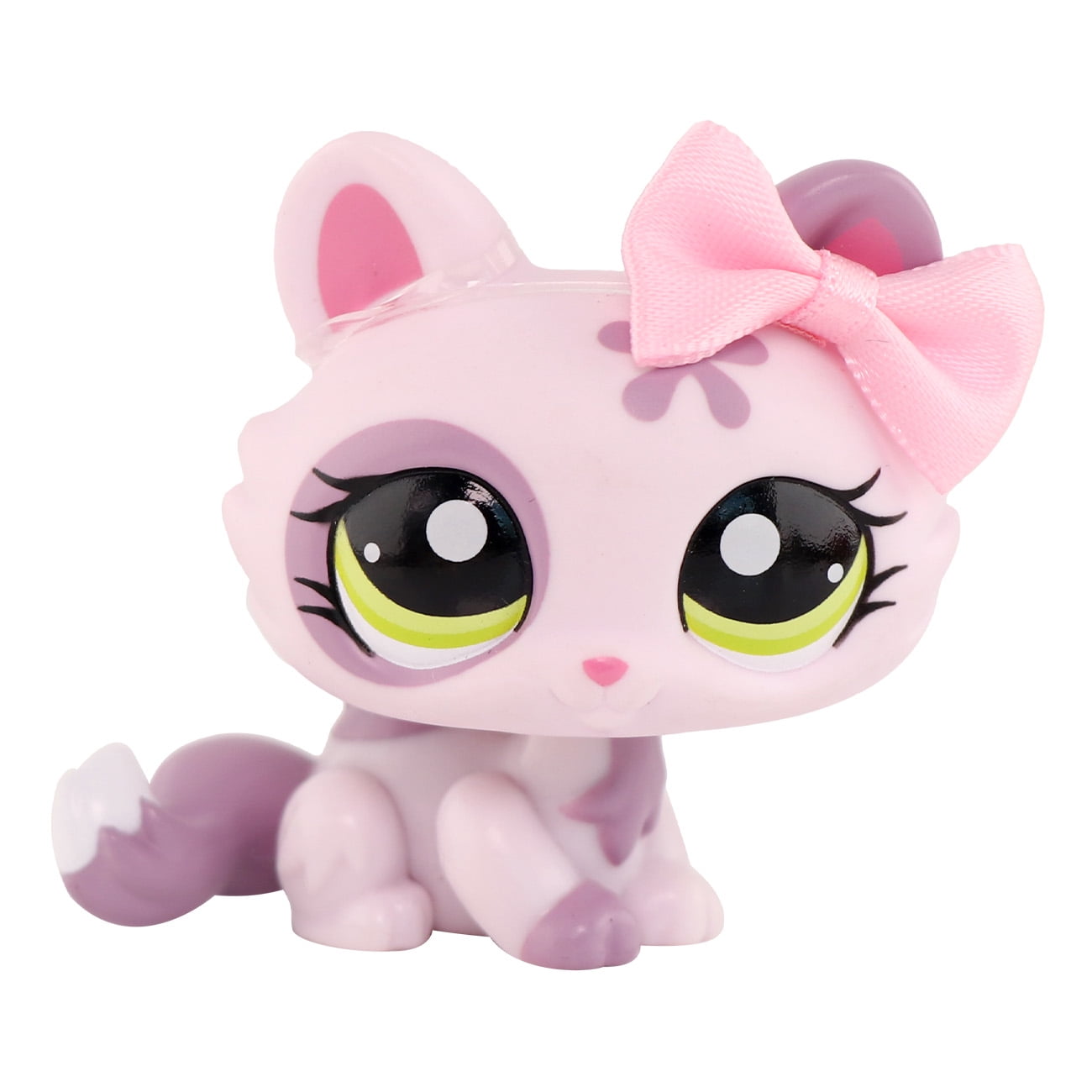 Mini lps shop Purple Flowe Crouching Cat #1628 Action Kitty for lps ...