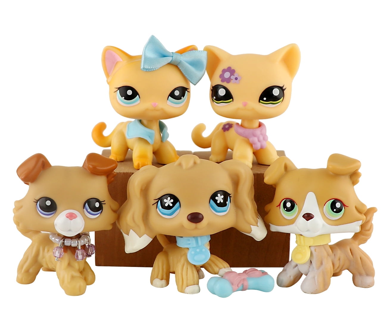 Mini lps shop 5pcs Toys Shorthair Cat #339 #1962 Collie #2452 #272 ...