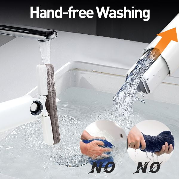 Mini mop Portable Self-Squeeze Short Mop - Walmart.com