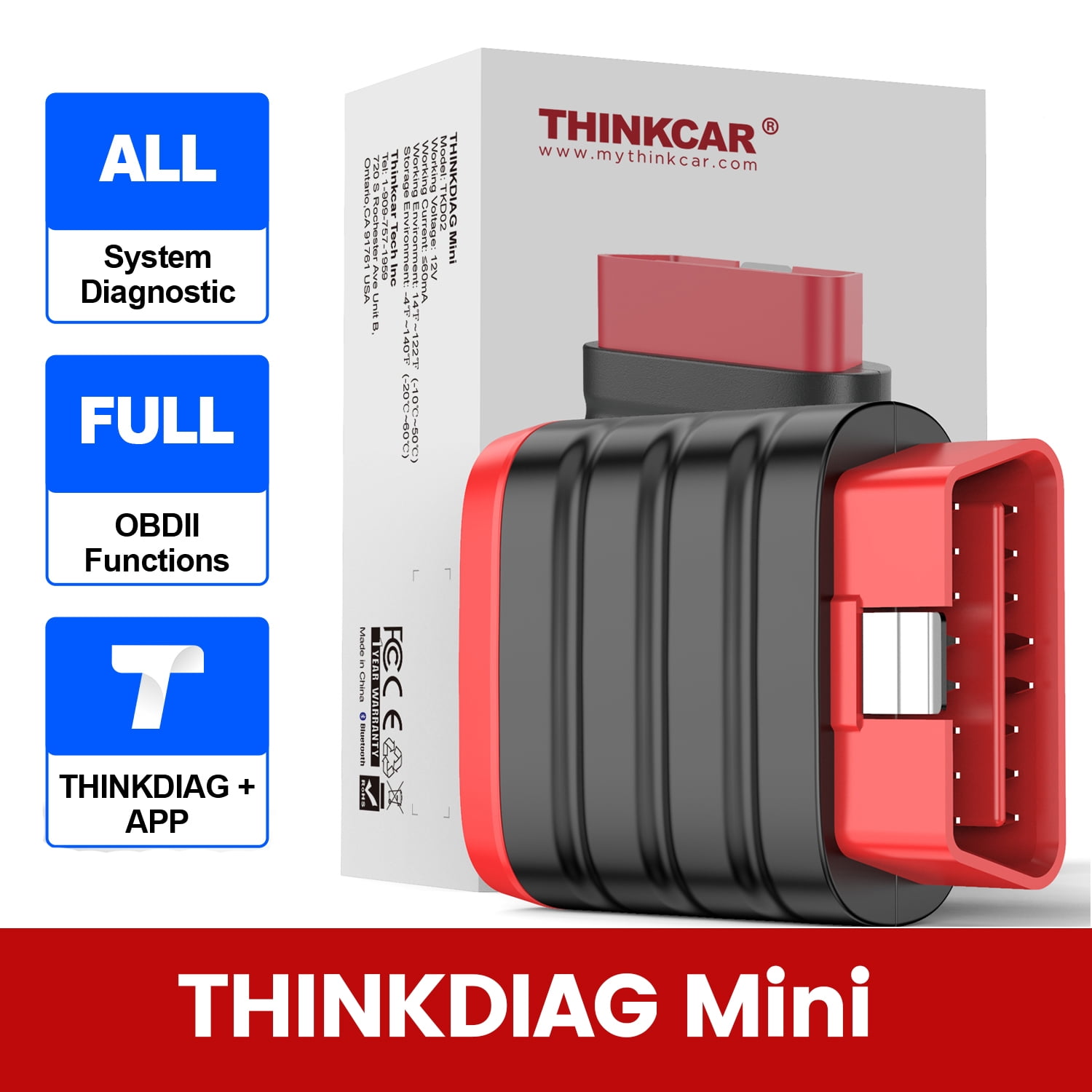 Mini obd OBD2 Scanner All-System Diagnosis Auto VIN Scan Tool Lifetime ...