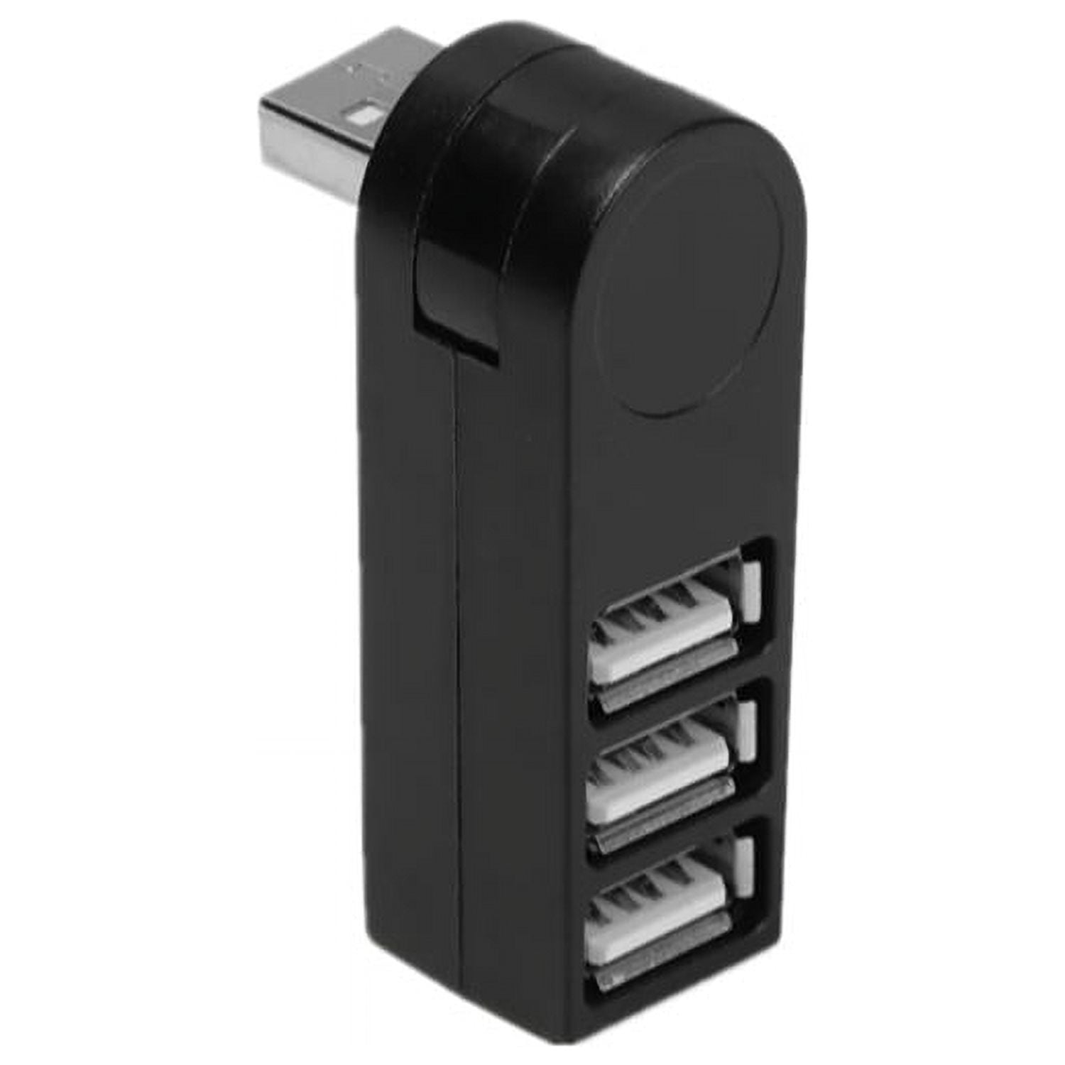 Mini portable 2.0 usb hub splitter 3 port usb hub type-c rotating ...