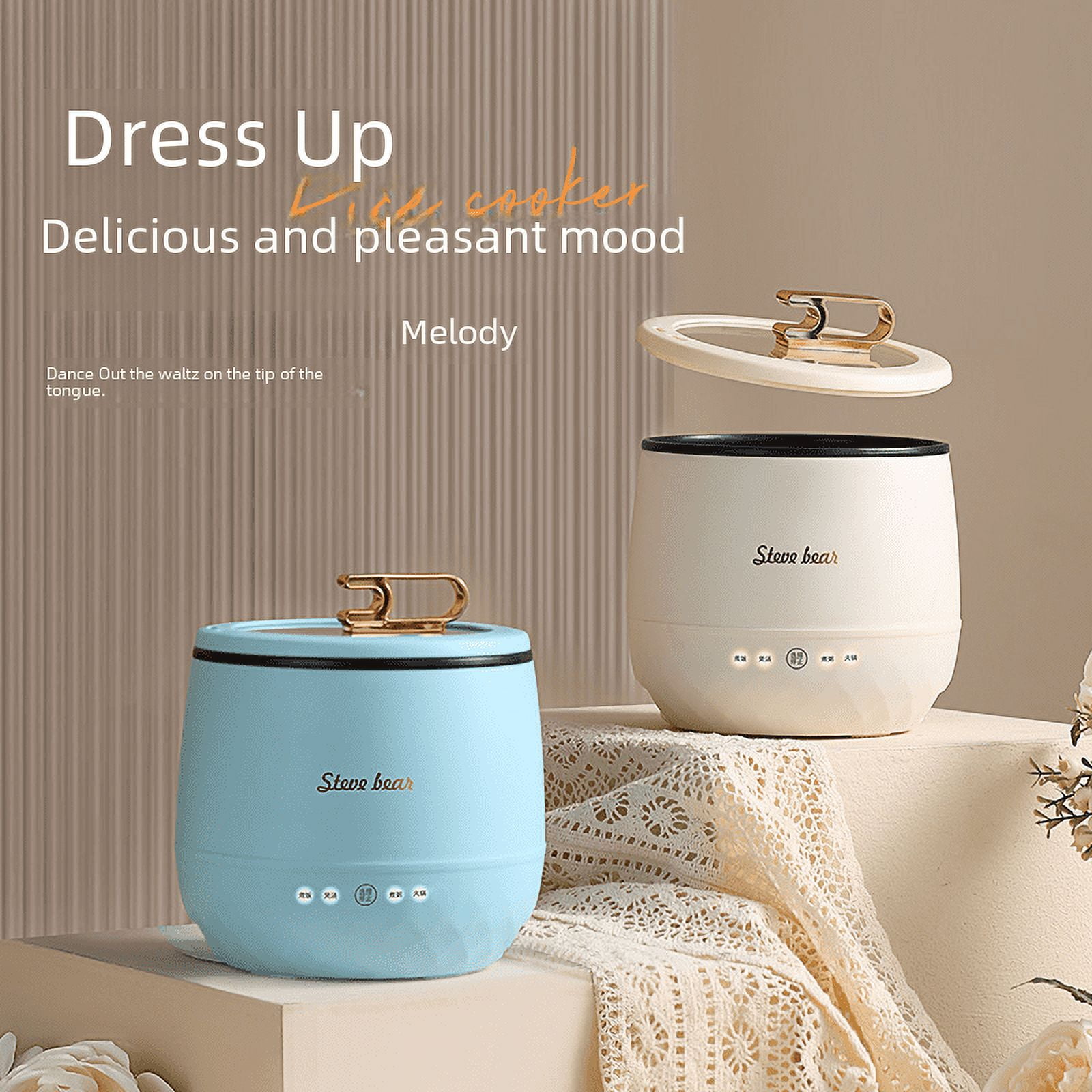 Mini rice cooker, small dormitory rice cooker, office rice cooker, gift ...