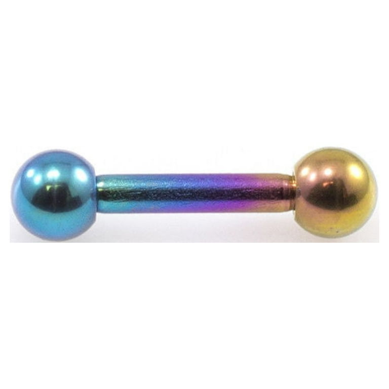 Mini straight Barbell Titanium 16 Gauge 6 mm length Perfect fit to eyebrow