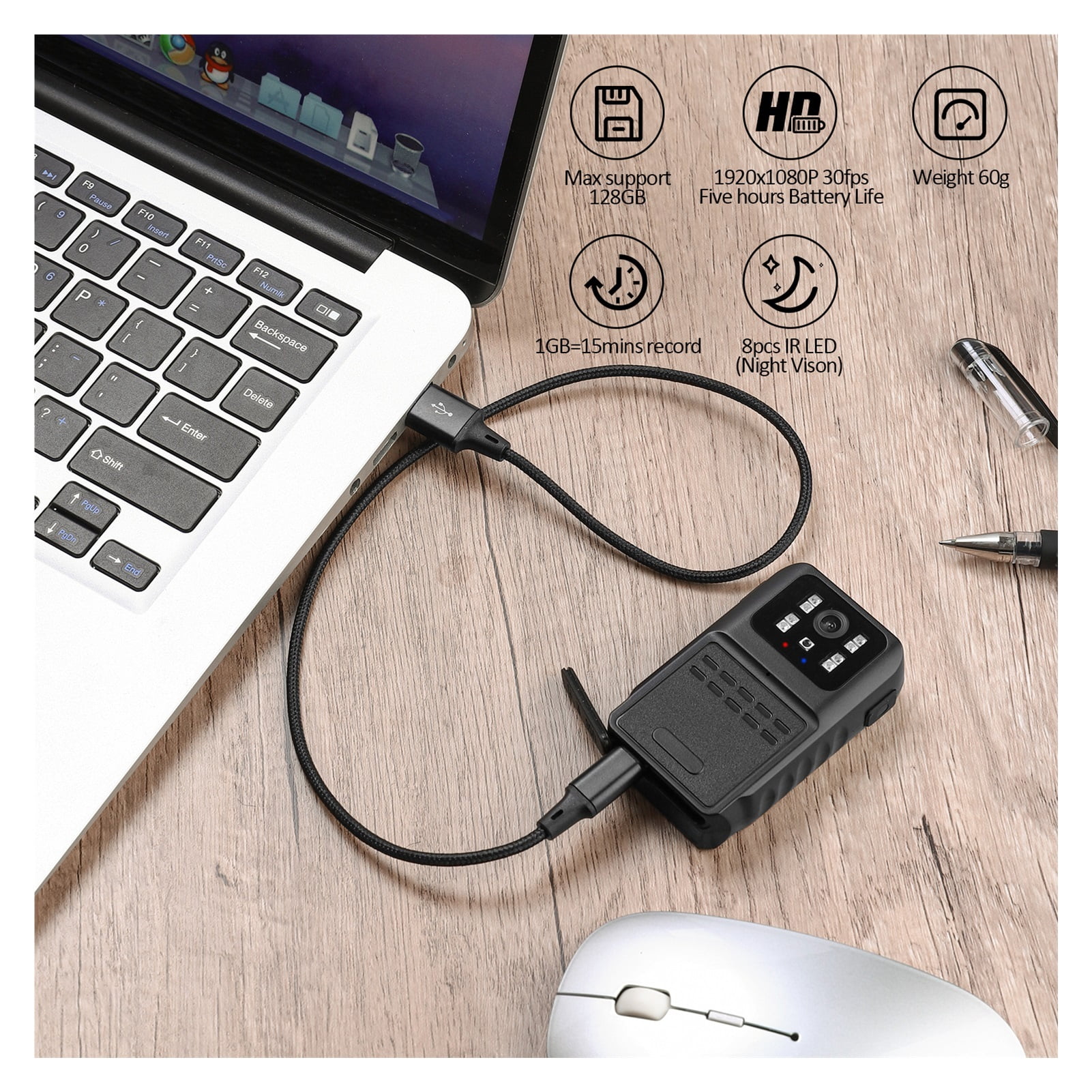 Mini-type Body Camera Multi-Functional And Compact Police Worn Cam ...