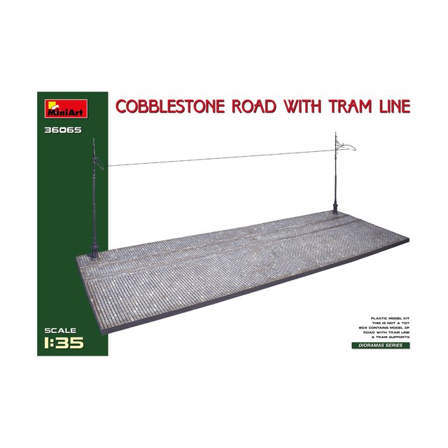 MiniArt Models Cobblestone Road w/Tramline New - Walmart Business Supplies