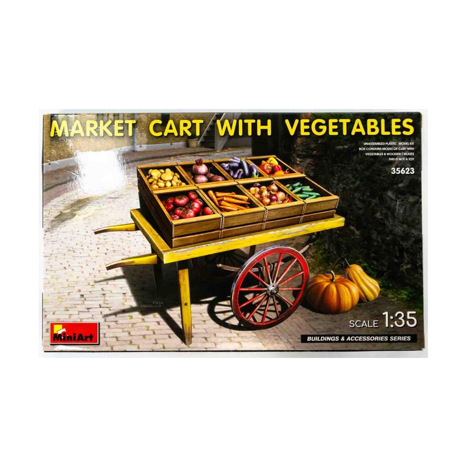 MiniArt Models Market Cart w/Vegetables New - Walmart.com
