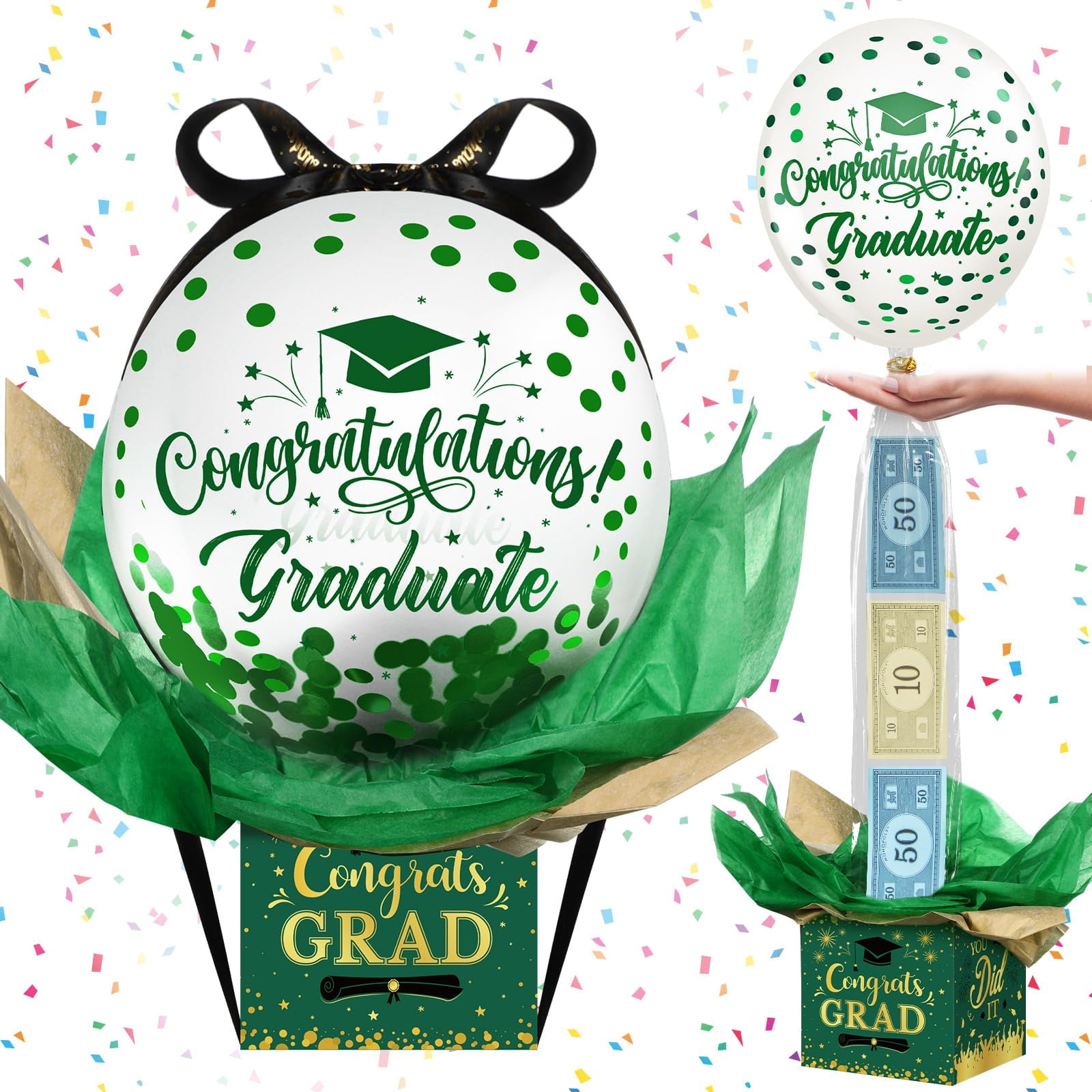 MiniInflat Graduation Pull Money SSF20 Balloon Box Surprise Kit for ...