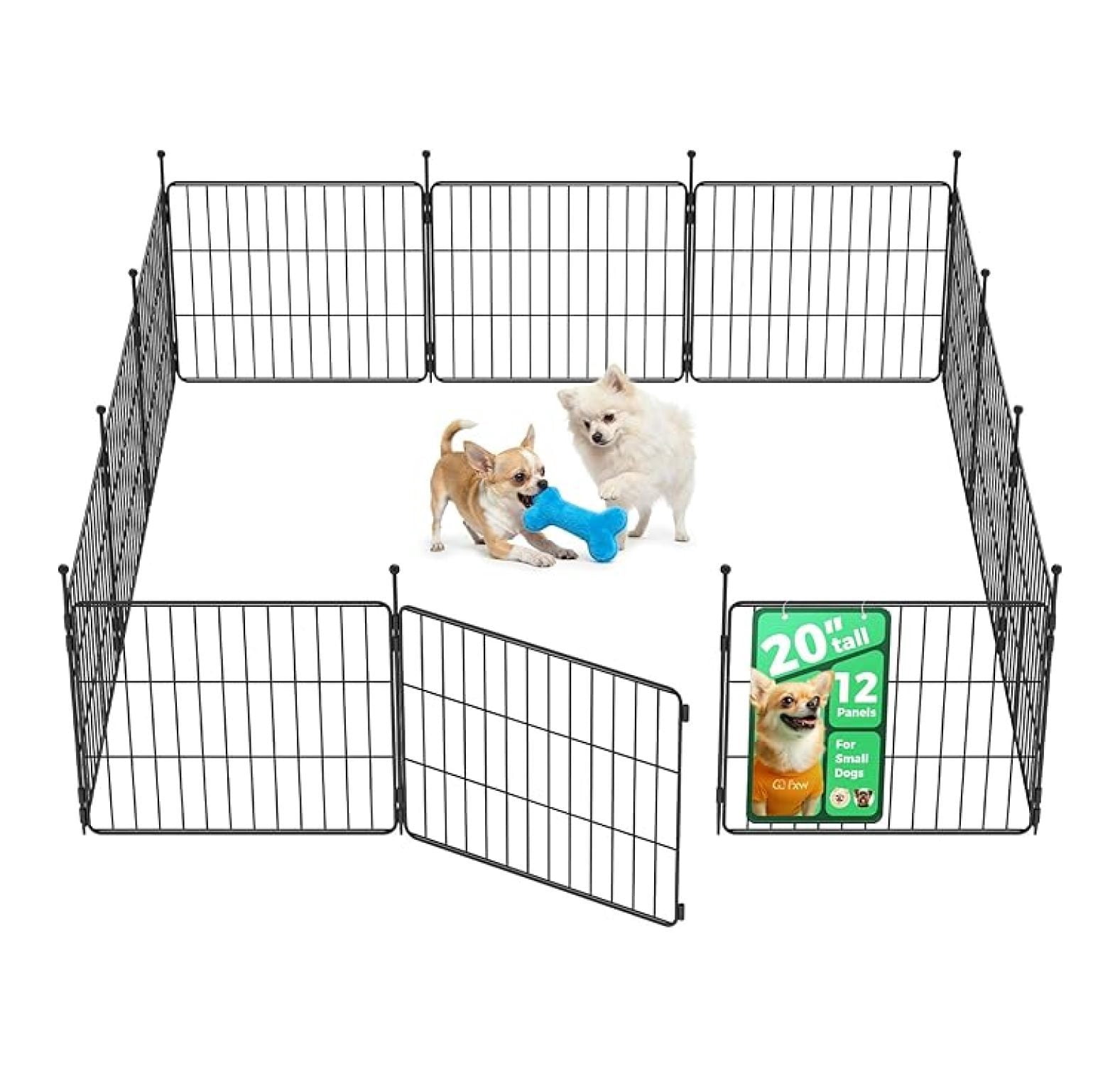 MiniPaws Unleashed Dog Playpen, Expandable & Portable Design for Yard ...