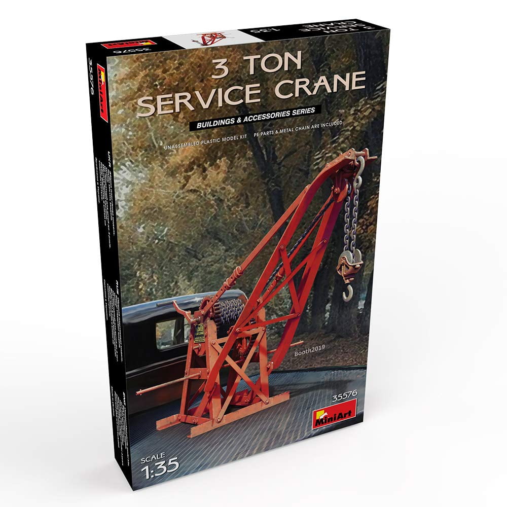 Miniart 35576 3 Ton Service Crane, 1/35 Scale Building and Accessories ...