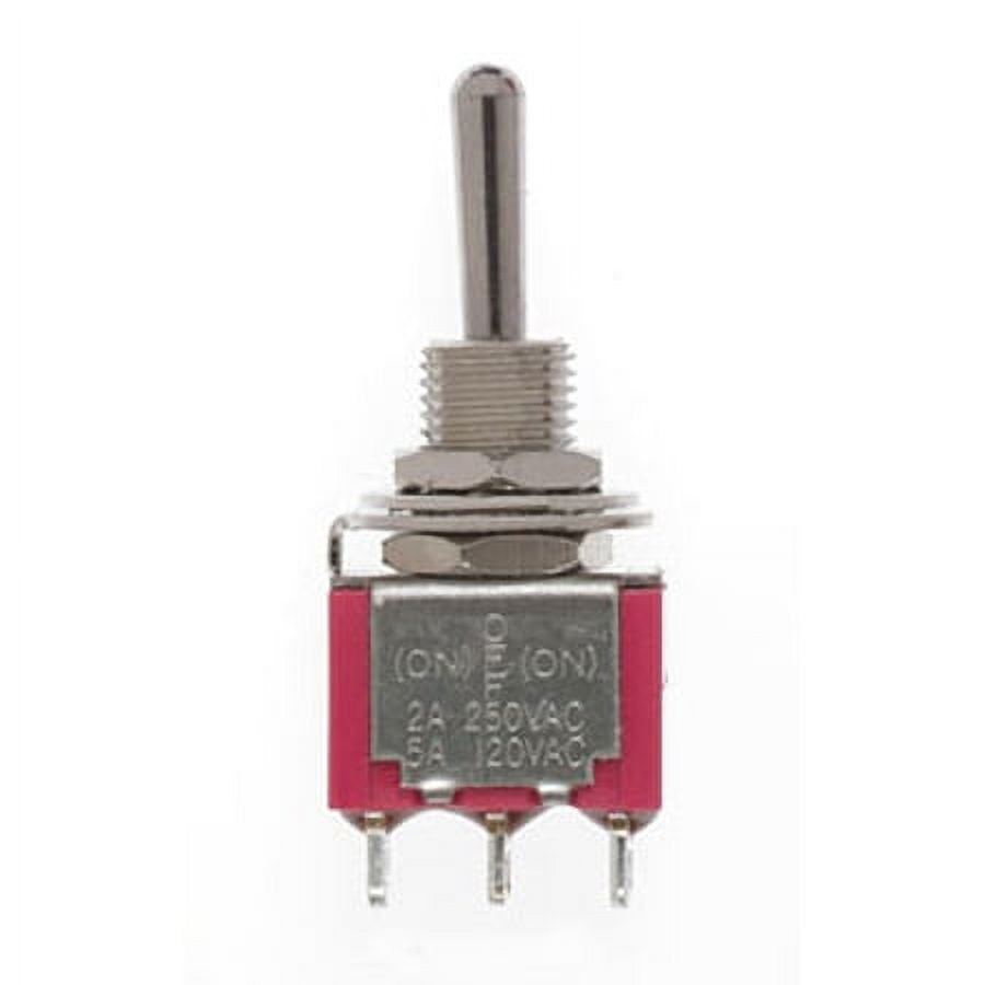 Miniatronics Corp SPDT Mini Toggle Switch Sprung 5Amp 120V 2 MNT3622002 ...