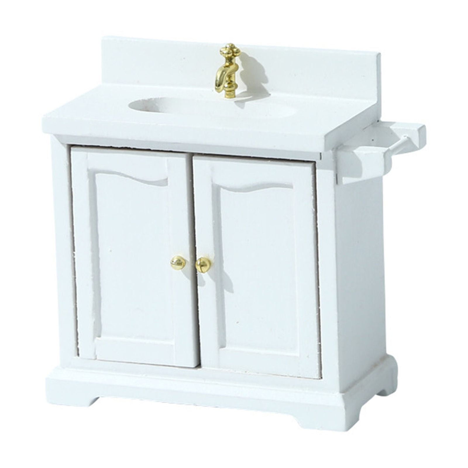 Miniature 1/16 Scale Wash Basin Cabinet for Dollhouses Bathroom and ...