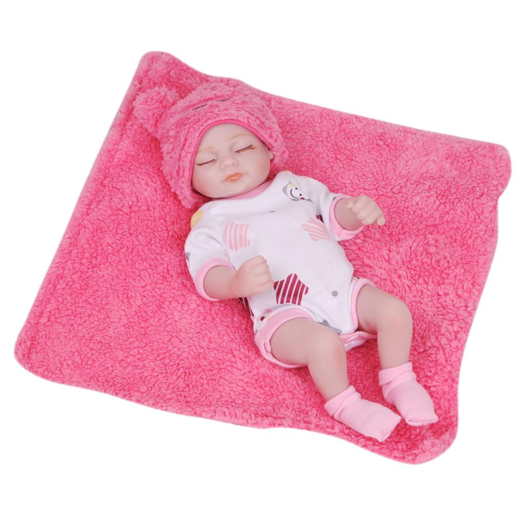 Miniature 11inch Doll Toy Silic Full Body Washable -Pink - Walmart.com