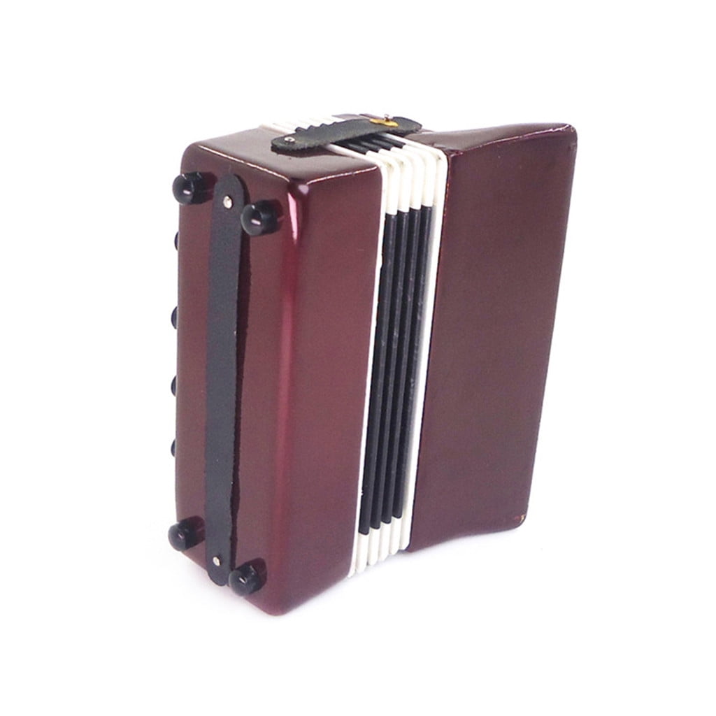 Miniature Accordion 1:12 Mini Dollhouse Mini Instrument Cute Doll House ...