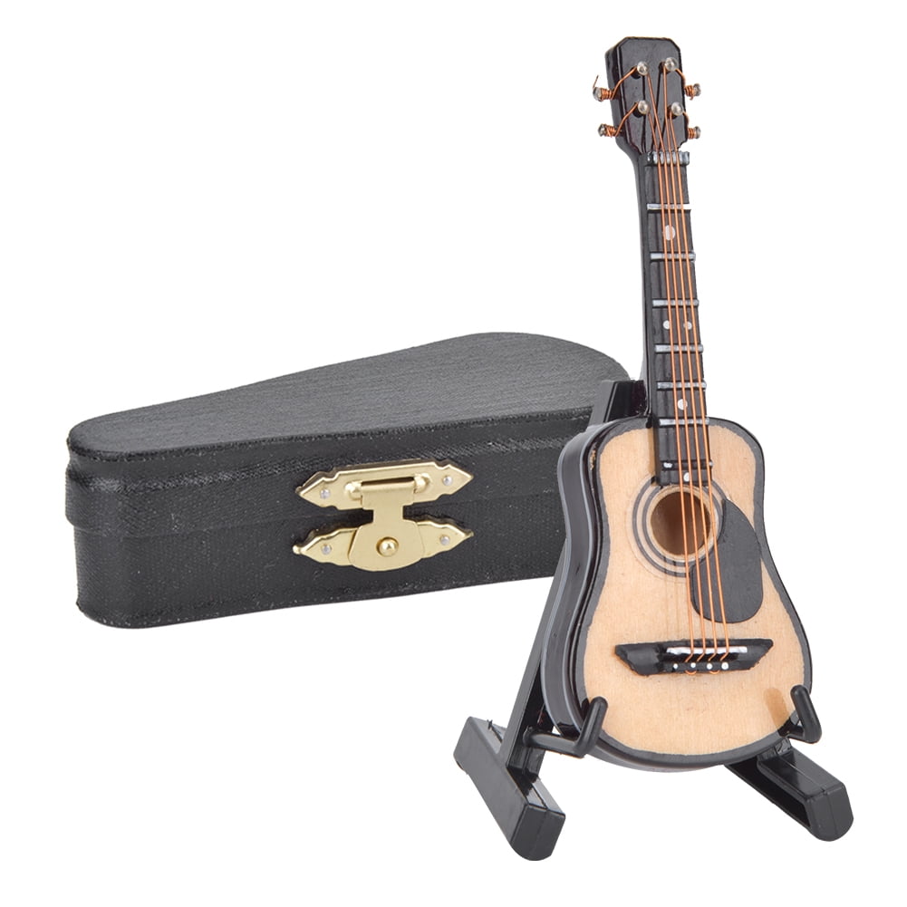 Miniature Acoustic Guitar Model Mini Wooden Guitar Decoration Musical ...