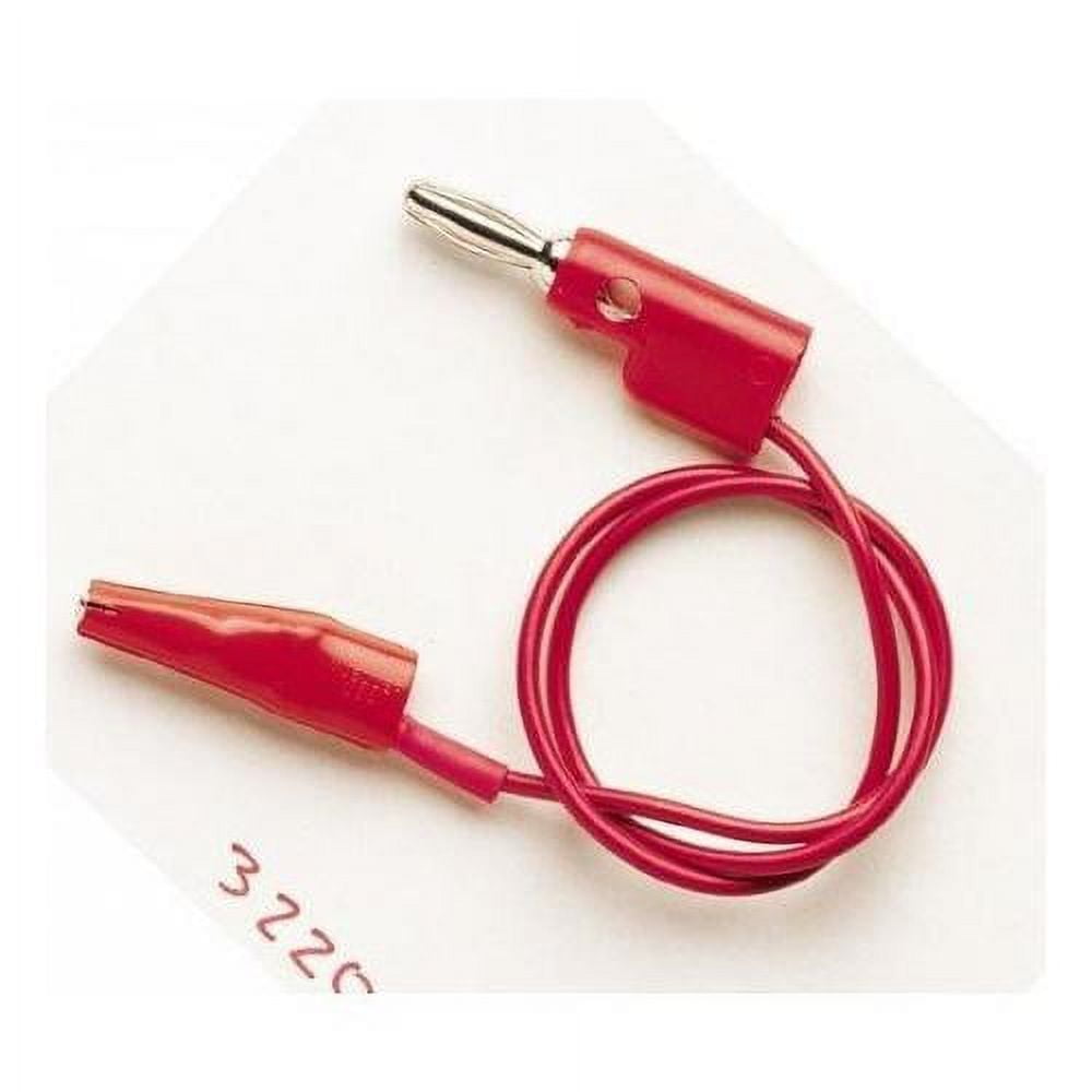 Miniature Alligator Clip To Stacking Banana Plug Patch Cord, Red, 24 in ...
