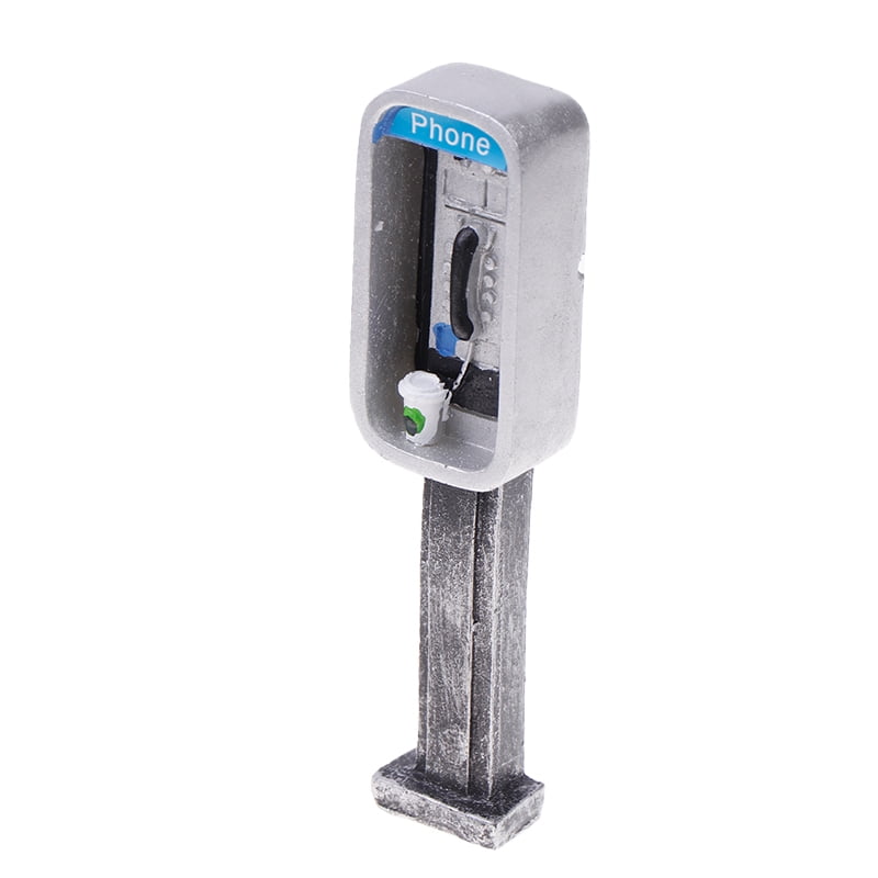 Miniature American Payphone In 1:12 Scale,Mini Vintage Style Dollhouse ...