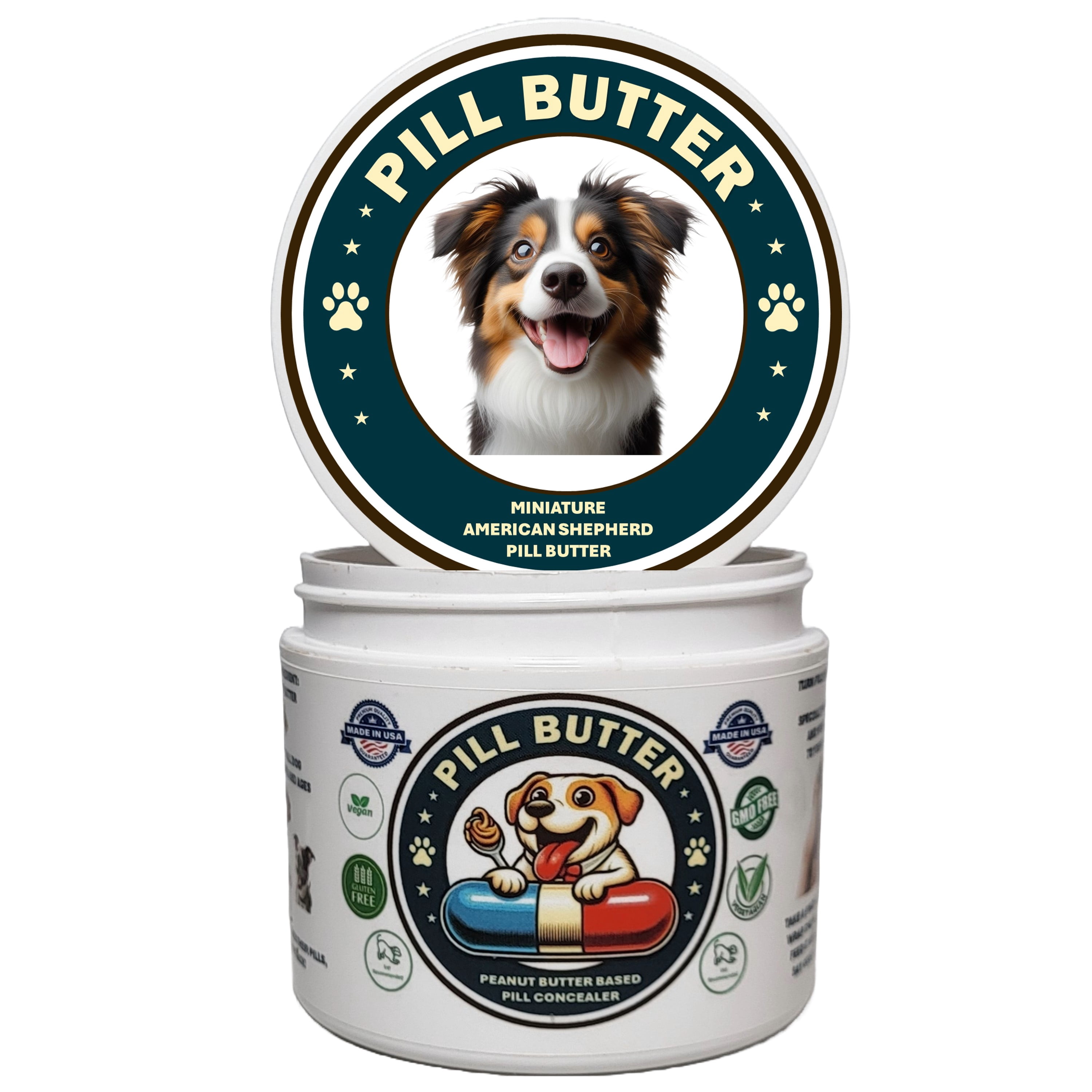 Pill Butter: Miniature American Shepherd Dog Treats to Wrap Pills ...