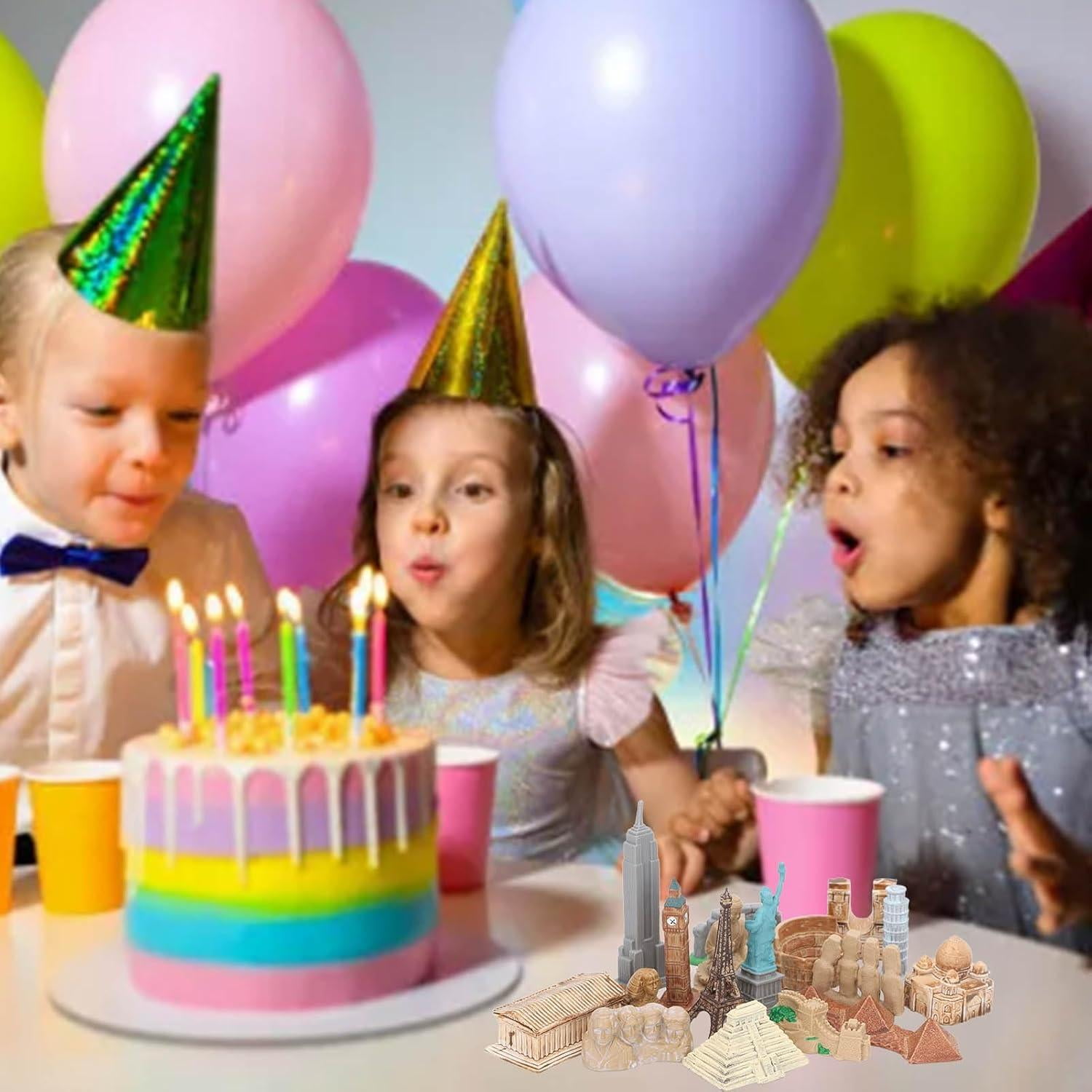 Miniature Ancient Buildings Toys 17PCS Mini Around The World City Miniatures Buildings Egyptian ...