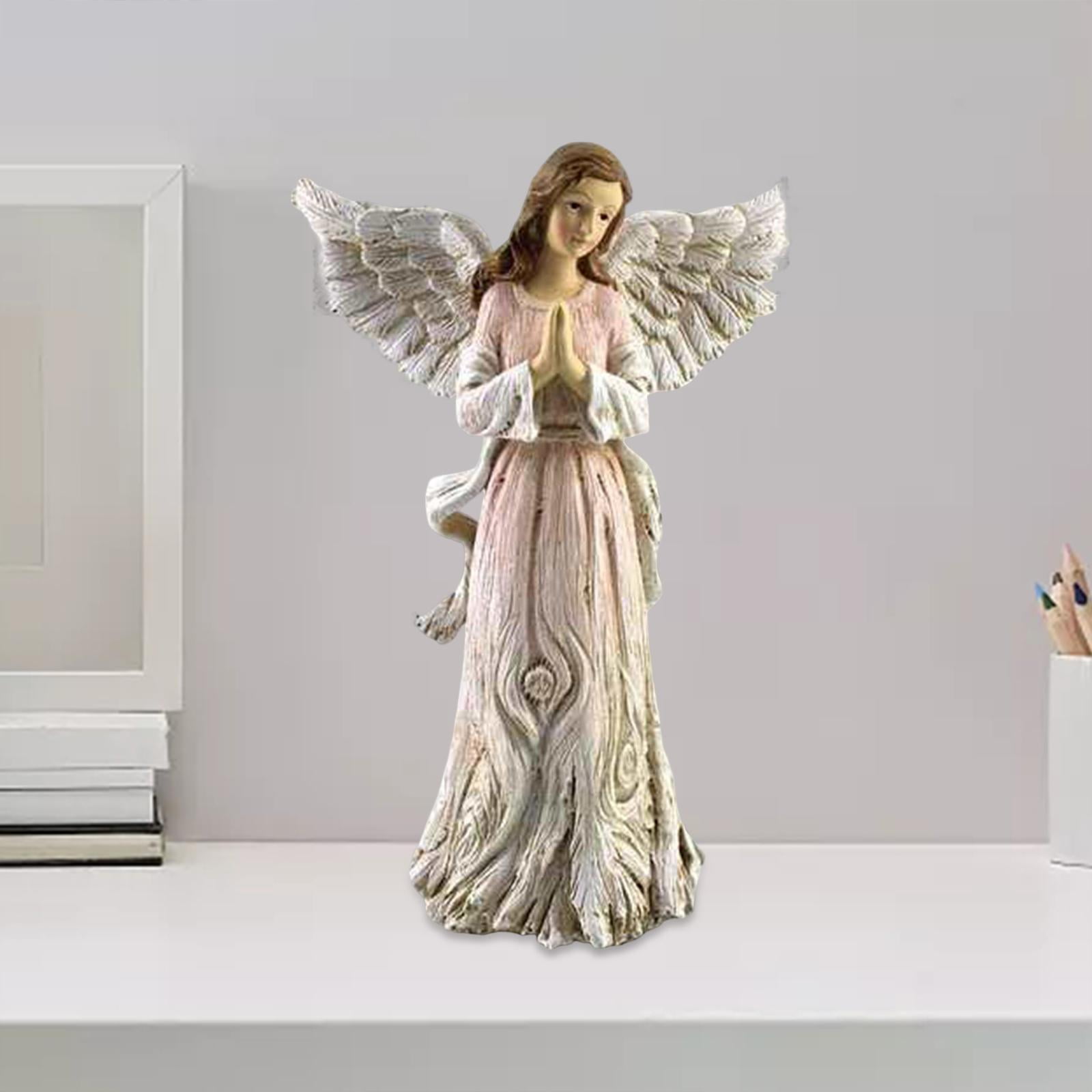Miniature Angel Statue Resin Nordic Hand Painted Birthday Gifts ...
