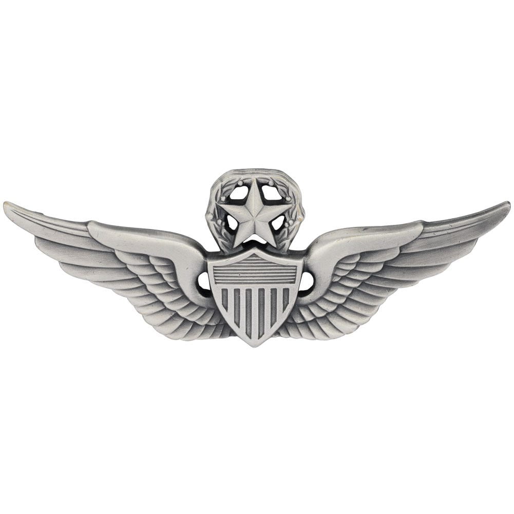 U.S. Army Master Aviator Badge Miniature - Official Silver Oxide Finish ...
