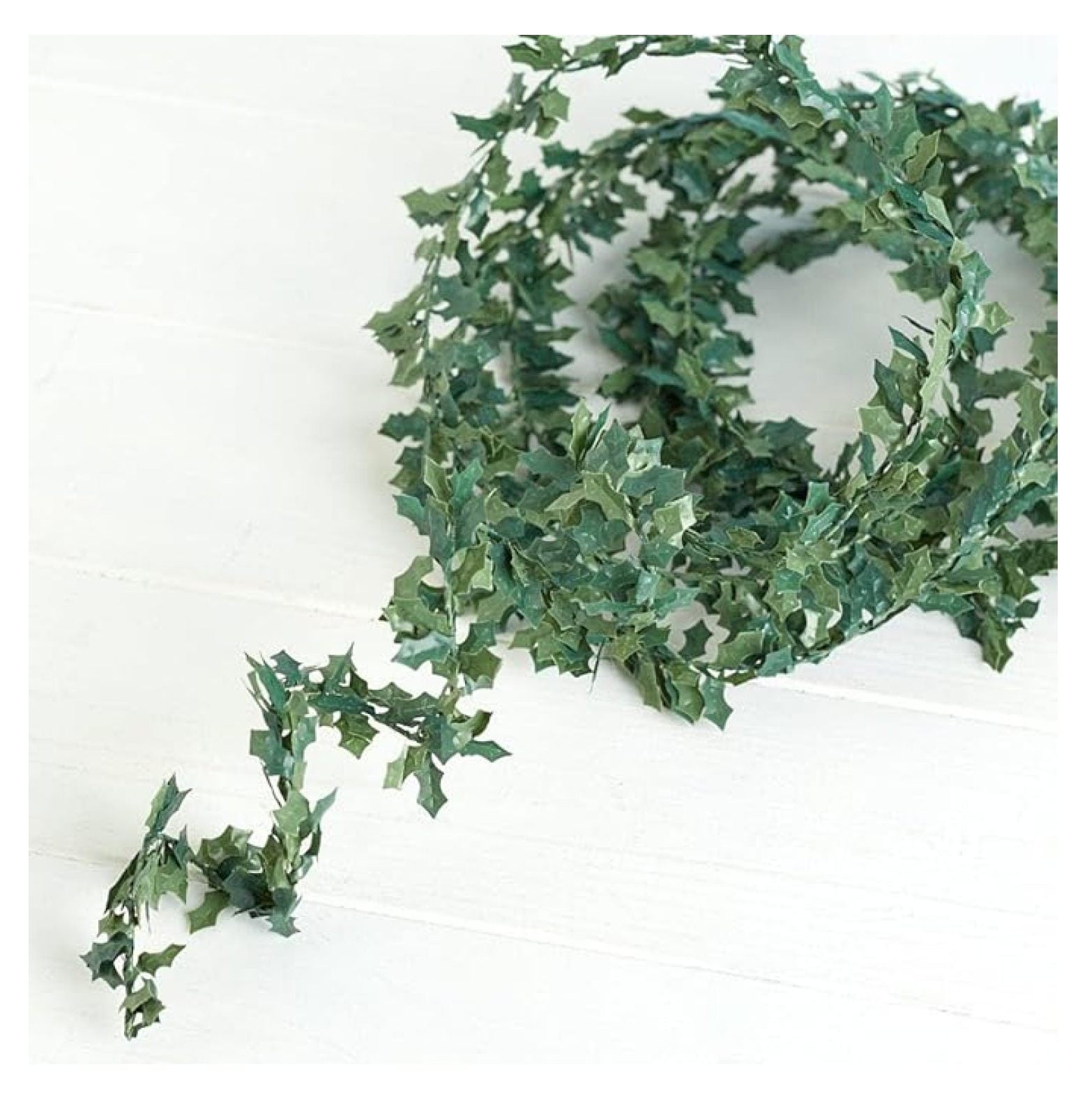 Miniature Baby Leaf Holly by - 3 Mini Holly Greenery Roping - 10 feet ...