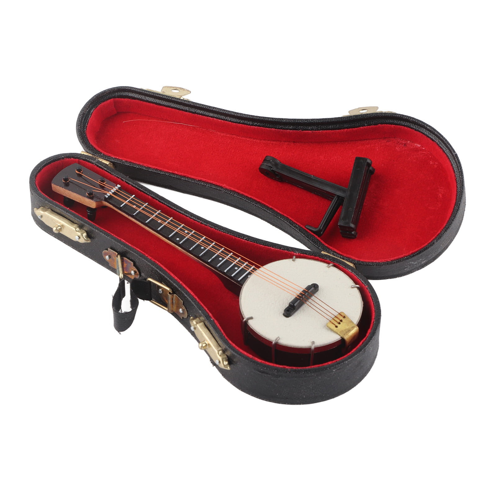 Miniature Banjo Model Lifelike Smoother Surfaces Dollhouse Accessories ...
