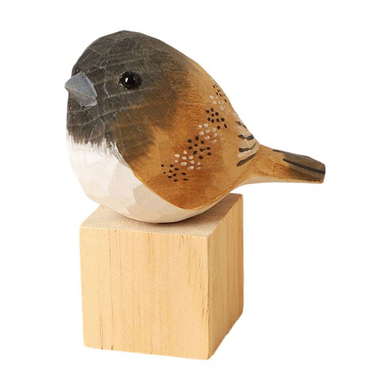 Miniature Basswood Carving Bird Decoration Sculpture Realistic Design ...