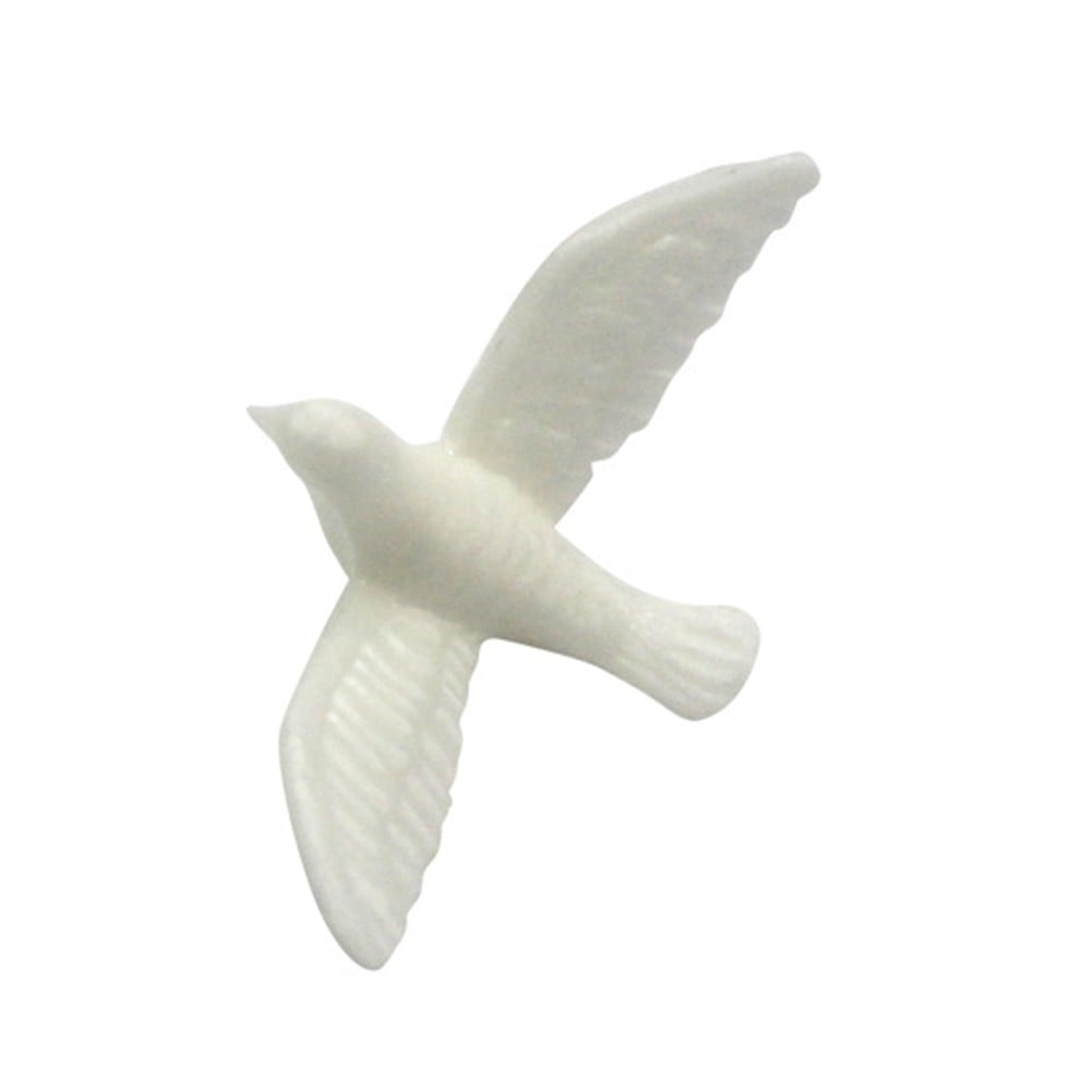 Miniature Birds for Crafts Little White Pigeon Model Toys Models ...