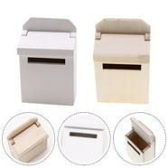 Masteelf 1 Pc 1 to 12 Ratio Wooden Mailbox DIY Mailbox Miniature ...