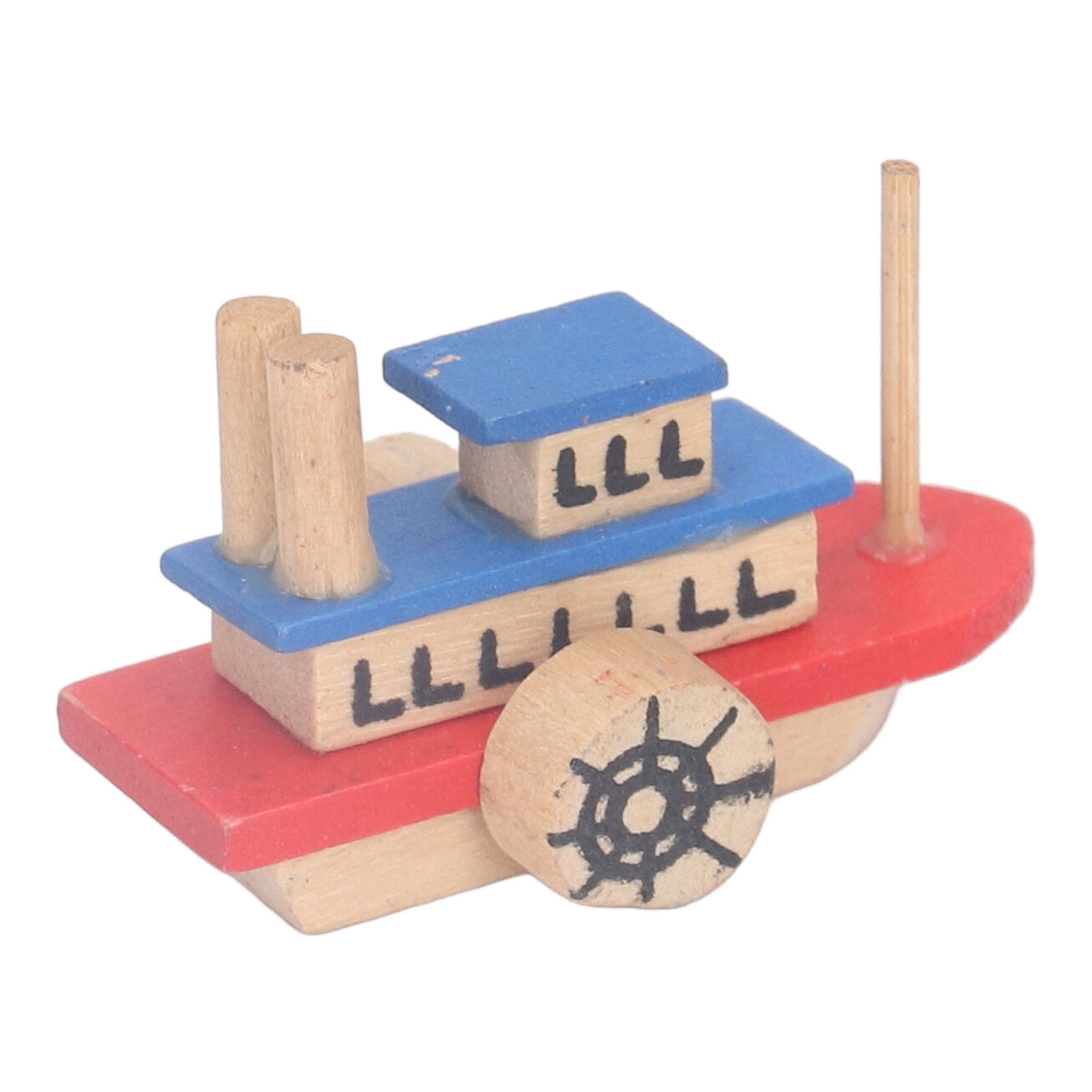 Miniature Boat Toy 1:12 Scale Mini Mediterranean Fishing Boat Model for ...