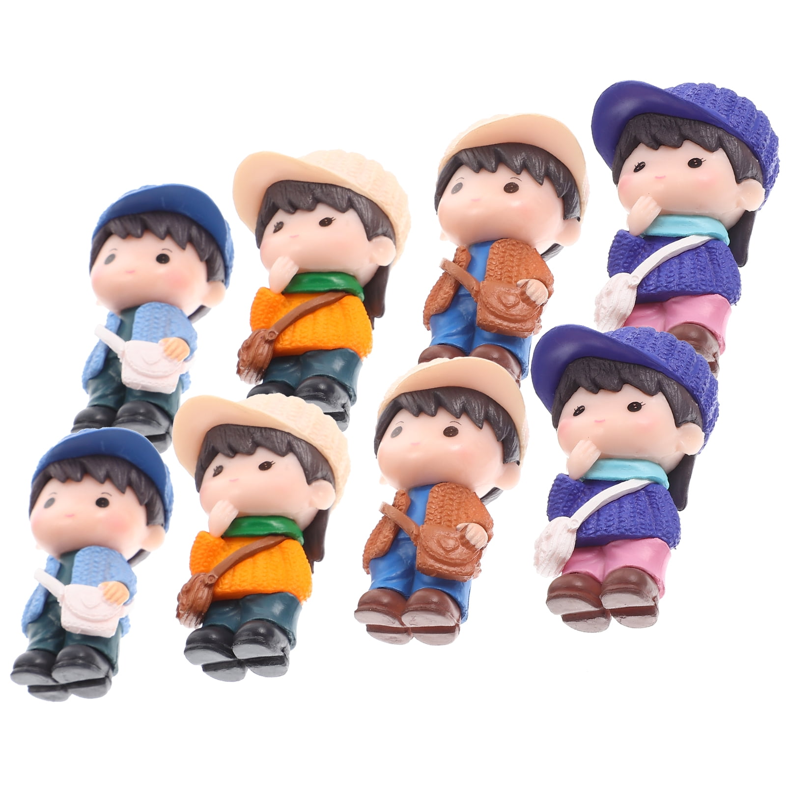 Miniature Boy Princess Decor Cake Decoration Prop Lovers 8 Pcs Girl ...