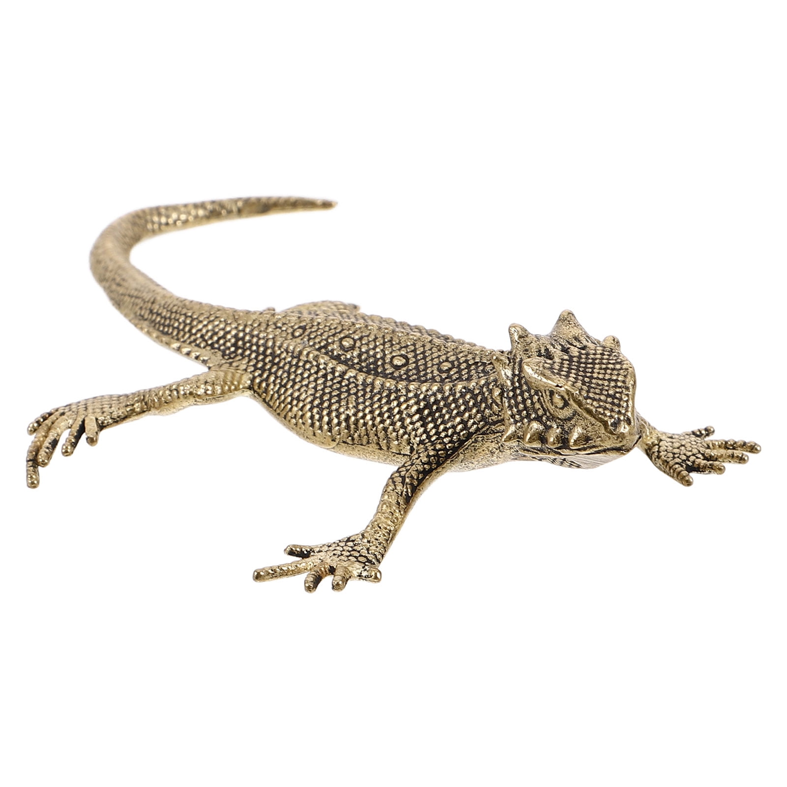 Miniature Brass Lizard Figurine Decoration Desk Lizard Statue Home ...