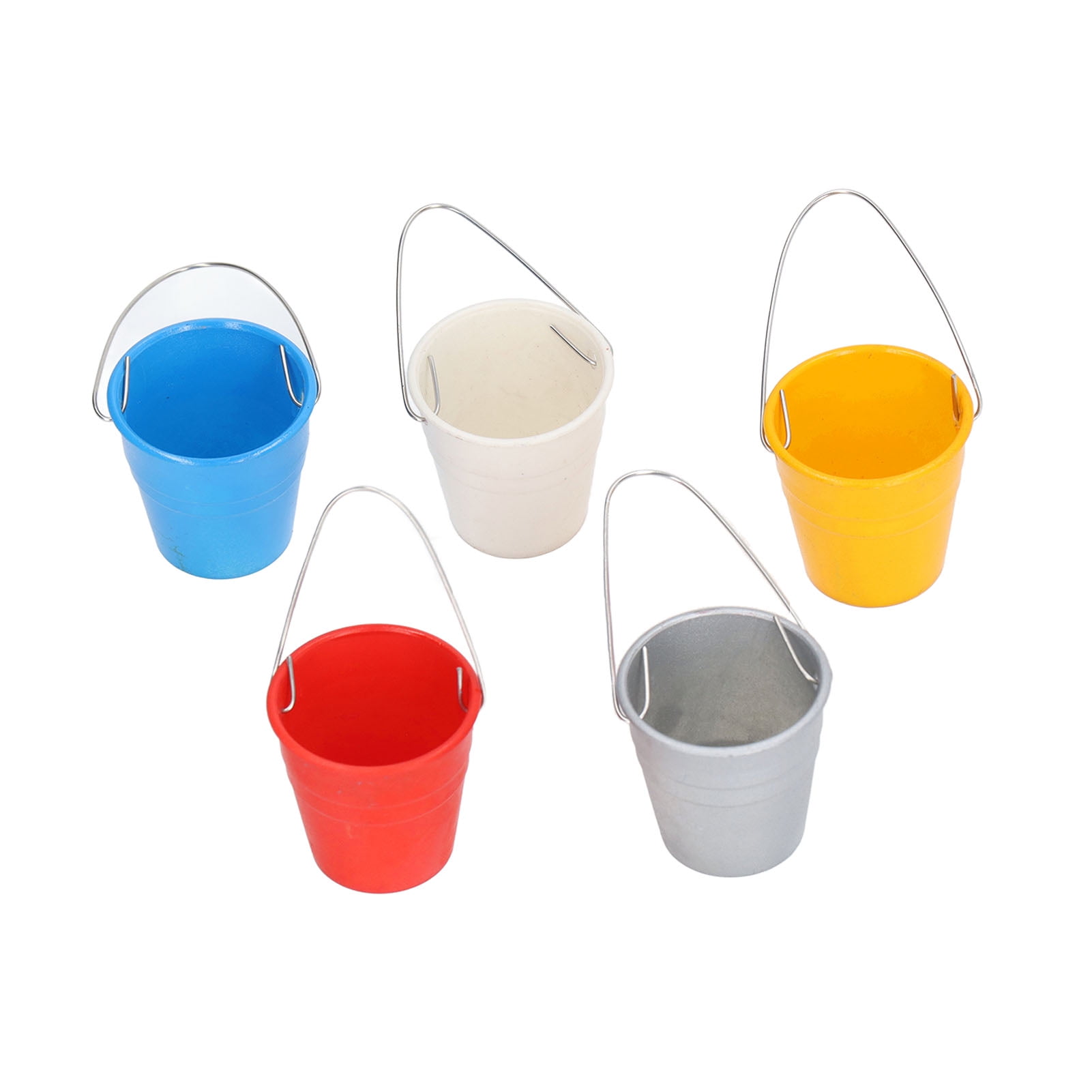 Miniature Bucket 5 Colors 1:12 Scaled Resin Pen Holder Flower Pot ...