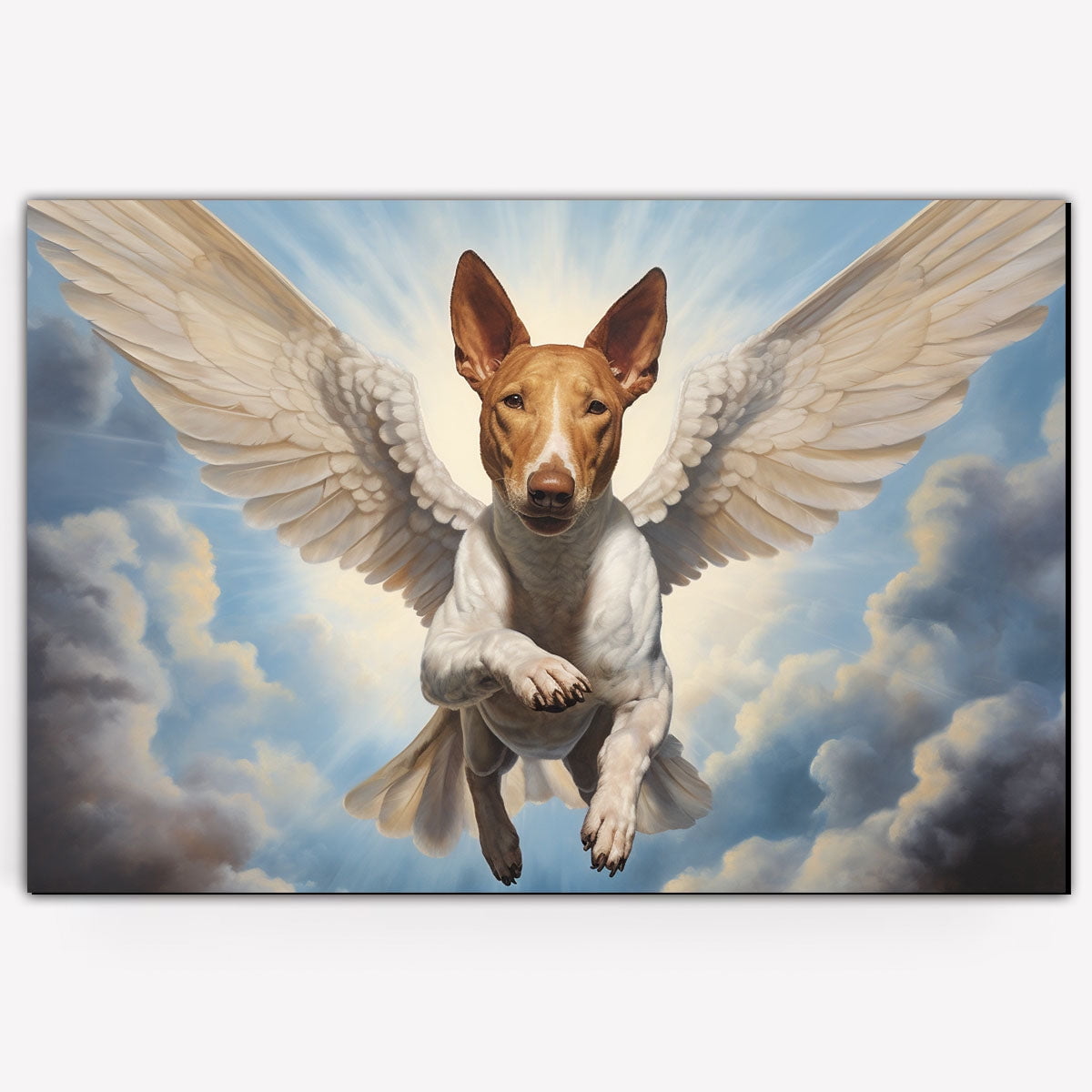 Miniature Bull Terrier Dog Memorial Canvas - Dog Breeds Canvas Poster ...
