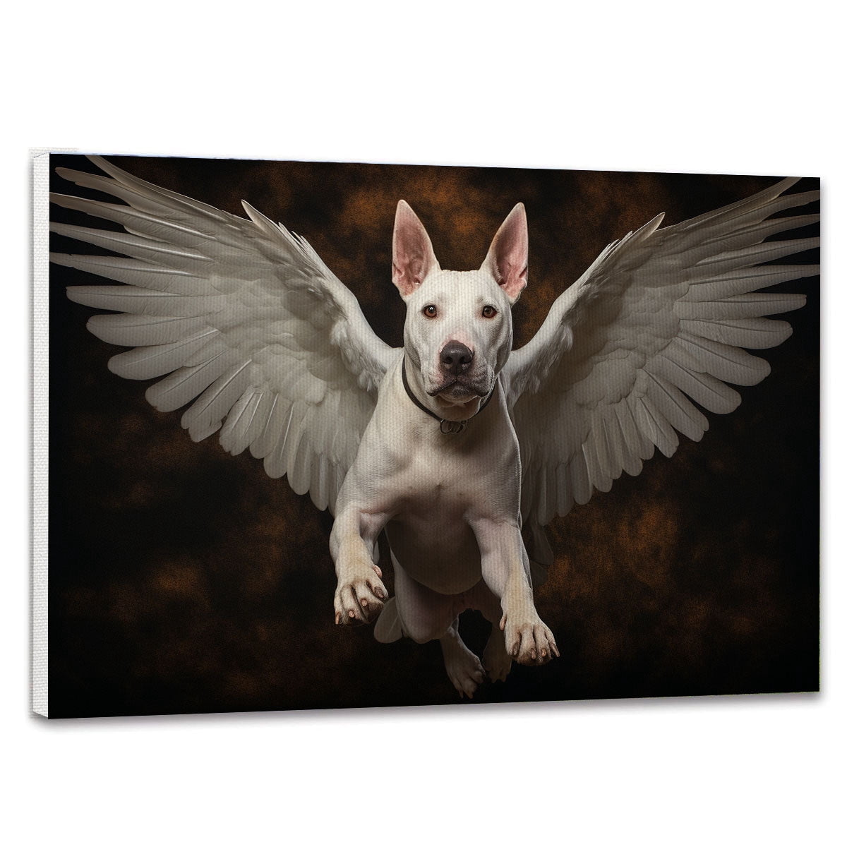 Miniature Bull Terrier Dog Memorial Gifts - Waiting At The Door Canvas ...