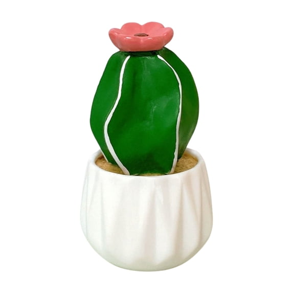 Miniature Cactus Figure Resins Faux Potted Plant Office and Home Table ...
