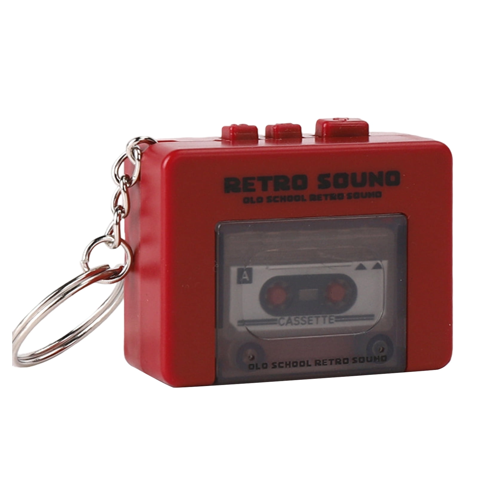 Miniature Cassettes Player Keychains Retro Tape Recorders with Builts ...
