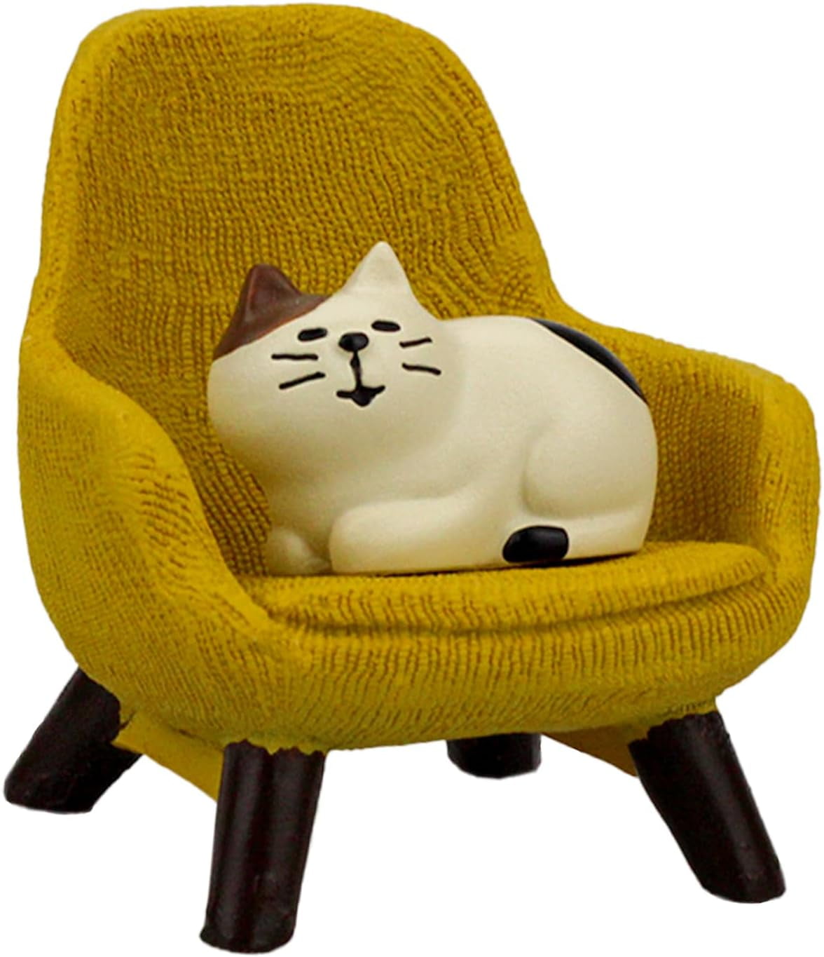 Miniature Cat Figurines with Small Sofa - Resin Mini Cat Figures ...