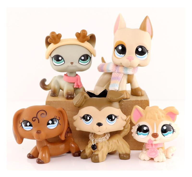 Miniature Cat and Dog Figures Pet compitable with LPS Collection ...