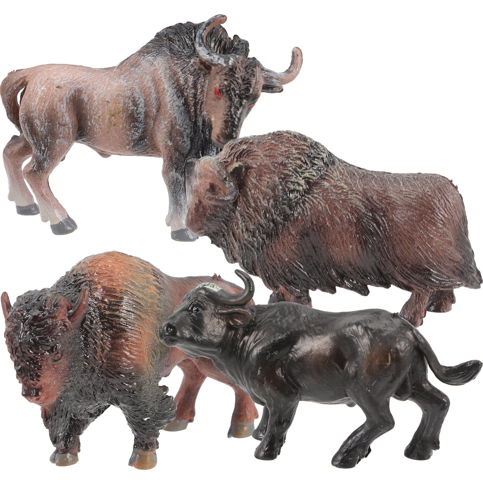 Miniature Cattle Figurines Set - Realistic Plastic Cow Animal Toys for ...