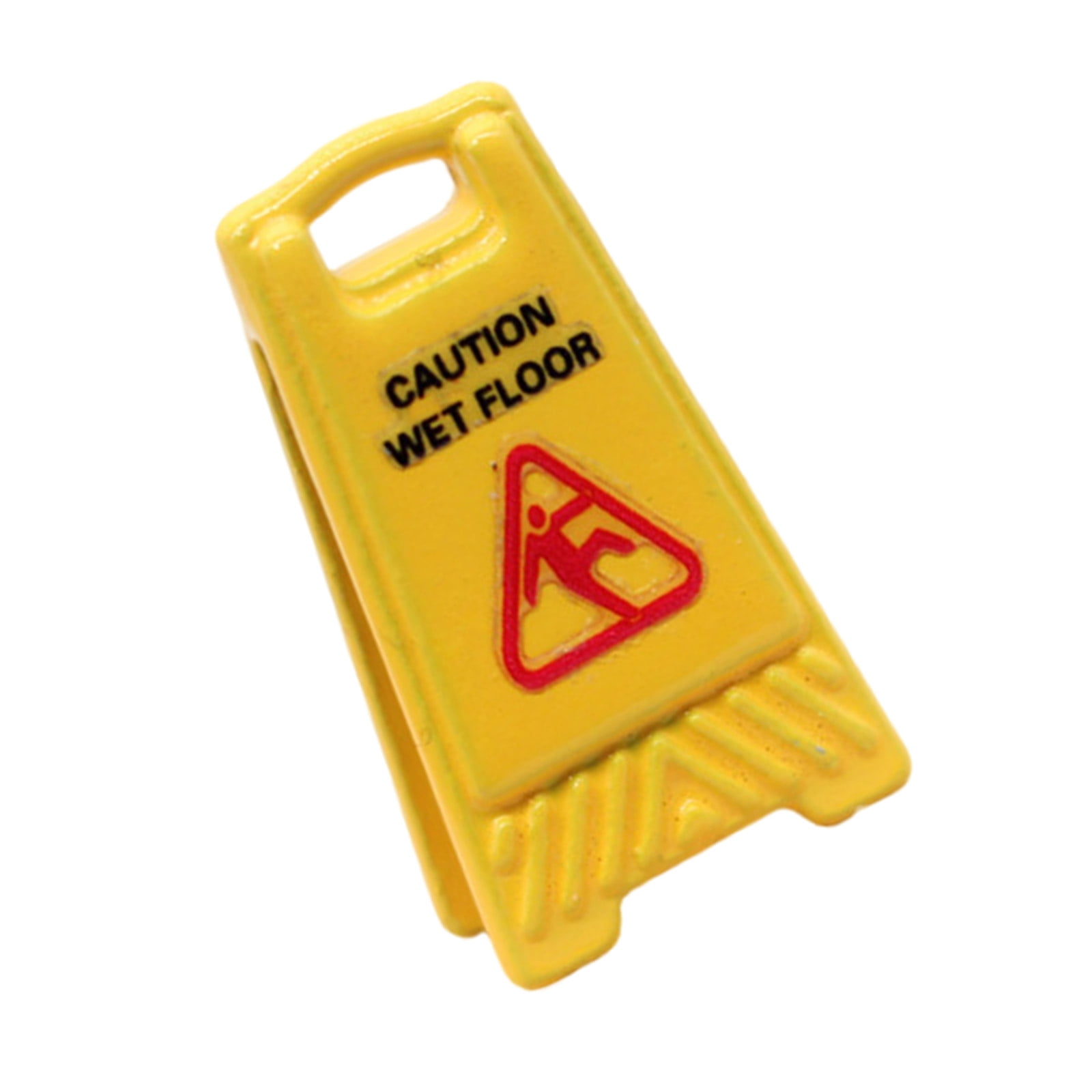 Miniature Caution Wet Floor Sign For 1/12 Scale Doll House Accessories ...