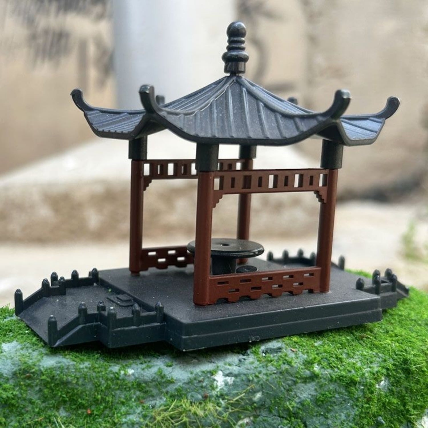 Miniature Chinese Pavilion Model DIY Garden Architecture Plastic ...