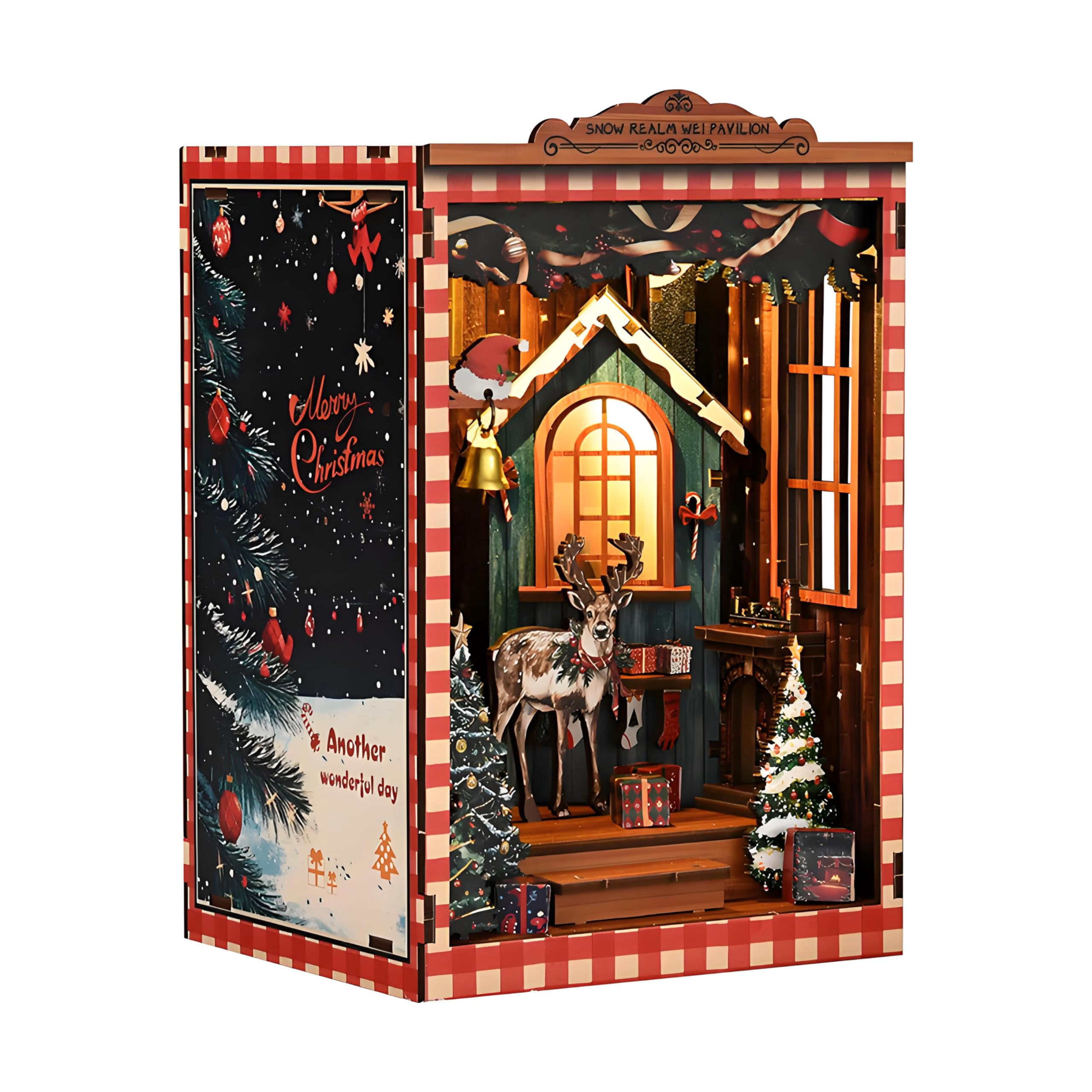 Miniature Christmas Book Nook Kits for Adults - DIY Tiny House 3D ...