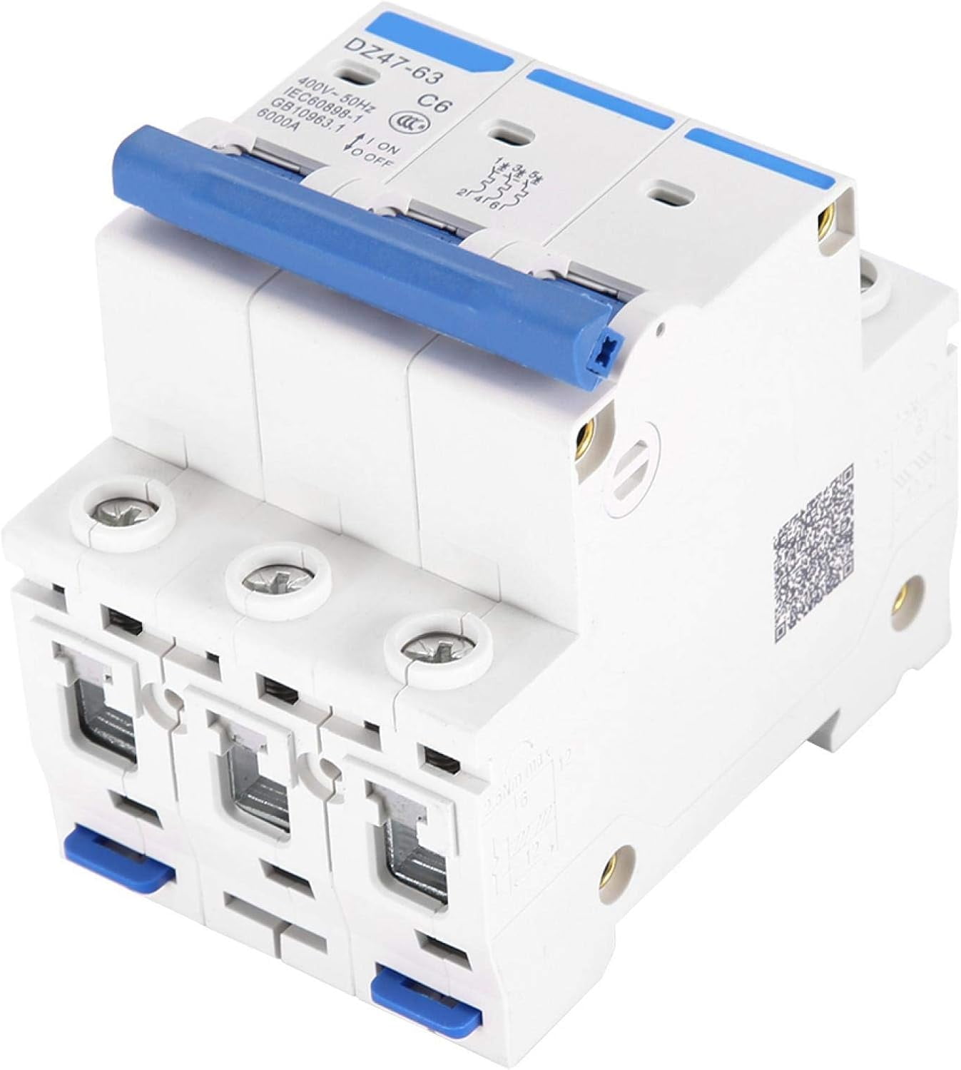 Miniature Circuit Breaker, AC 400V 6/10/16/20A 3 Pole MCB, 400V ...