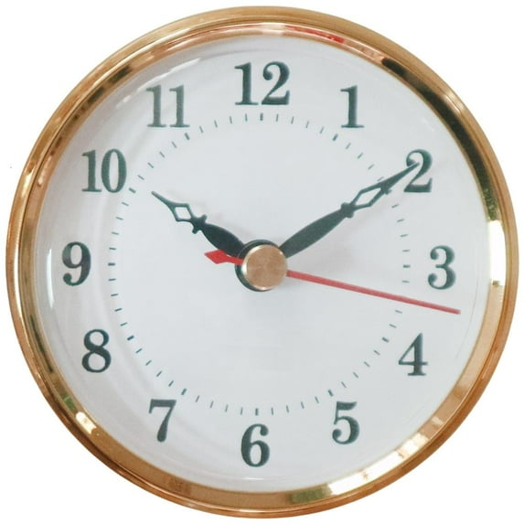 Miniature Clock Head Insert Replacement Gold/Silver Frame, Roman/Arabic ...