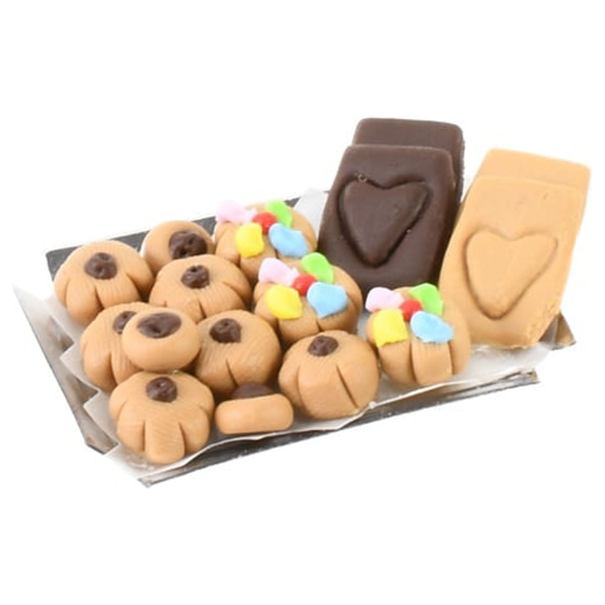 Miniature Cookies Dessert Tray Dollhouse Ornament Fairy Garden Decor ...