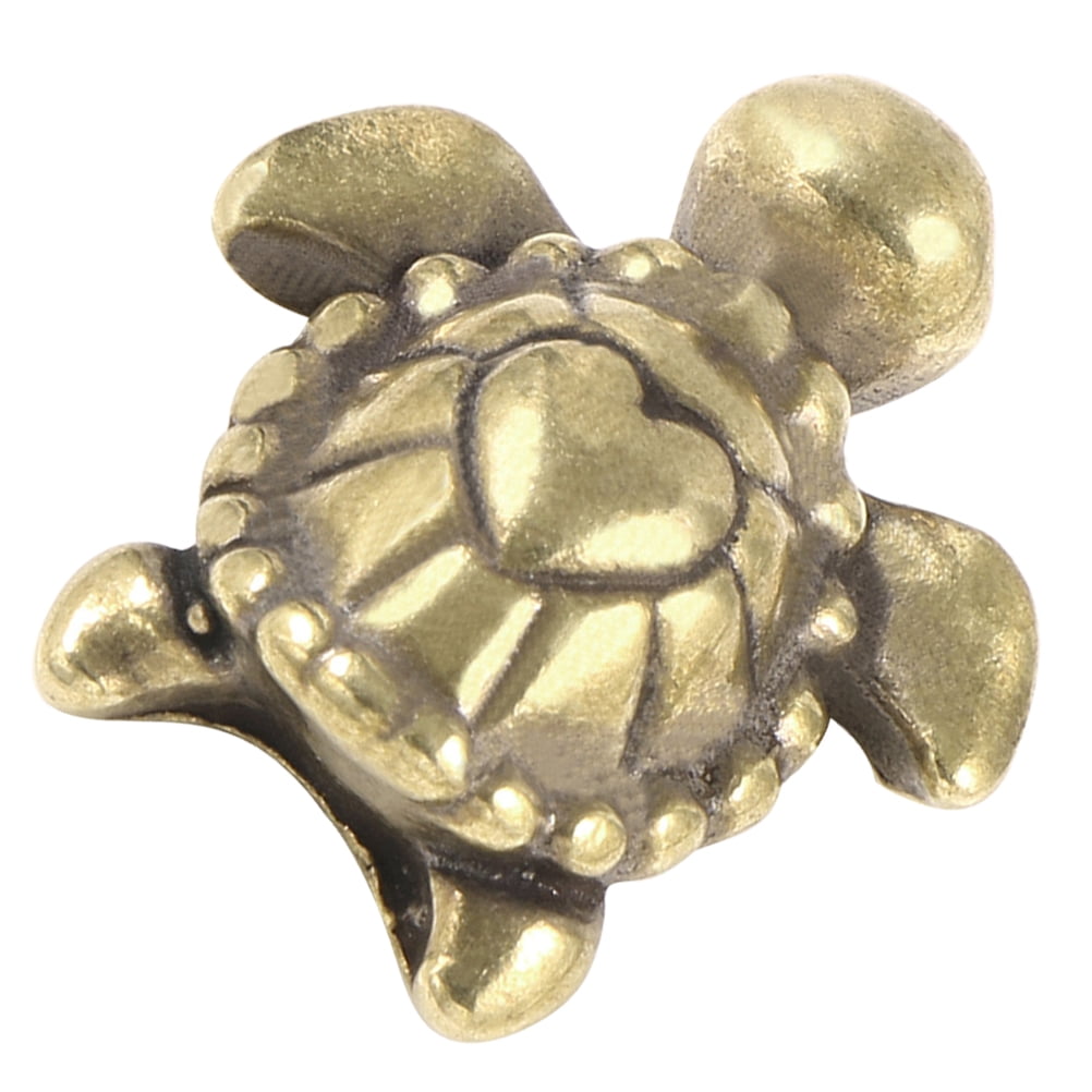 Miniature Copper Turtle Statue Brass Tortoise Figurine Good Luck ...